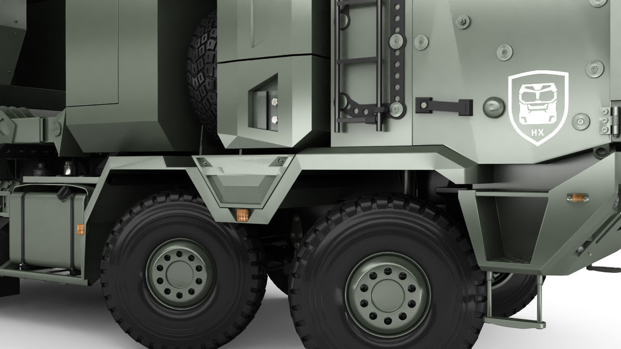 HX3 self propelled howitzer 3D model animated | CGTrader