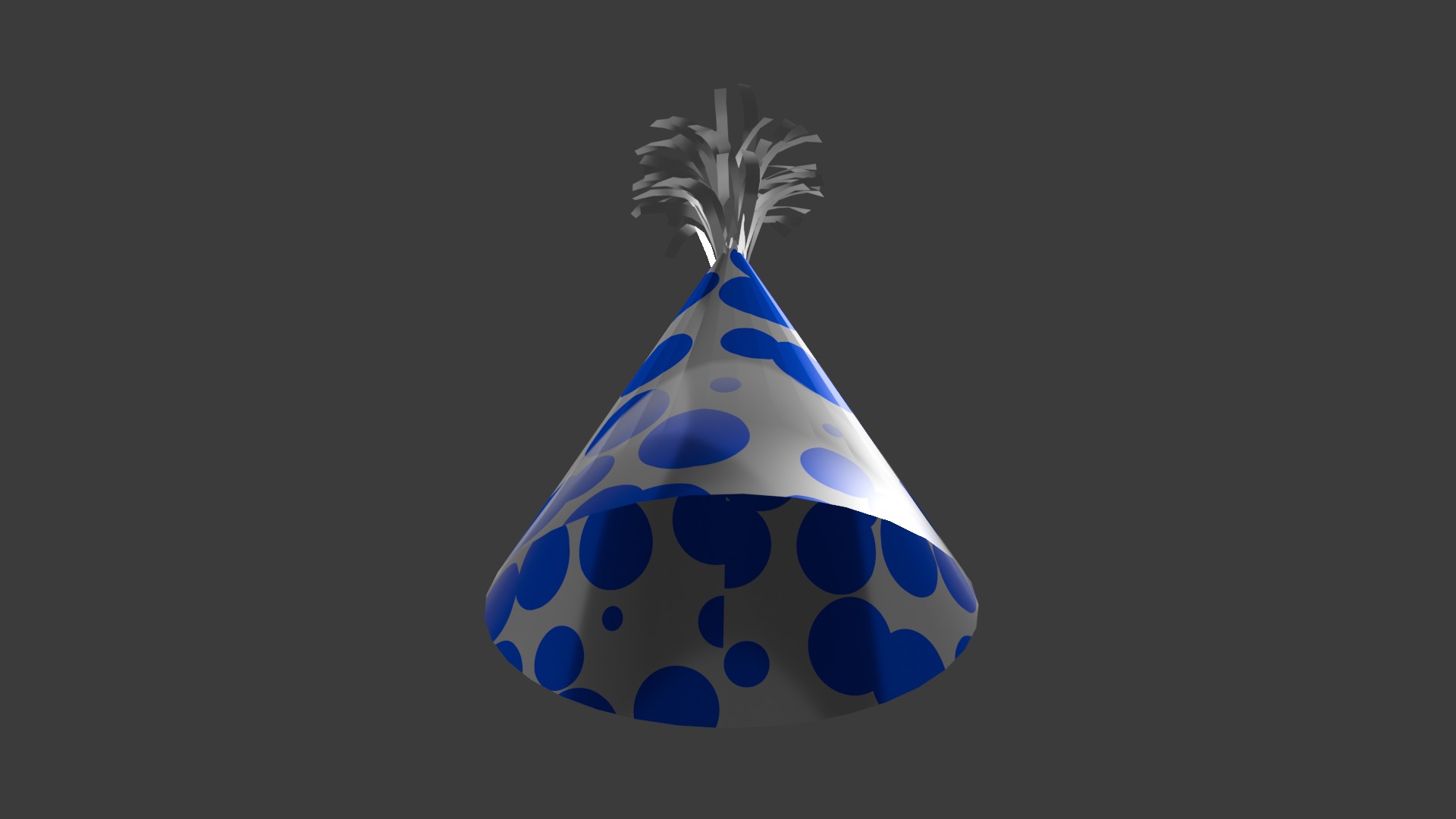 Party Hat Star Bubbles Blue and Silver PixieBitz free VR / AR / low ...