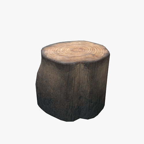 3D model Medieval Butcher Tree Trunk VR / AR / low-poly | CGTrader