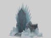 3D model Ice throne Model VR / AR / low-poly | CGTrader
