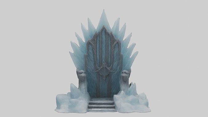 3D model Ice throne Model VR / AR / low-poly | CGTrader