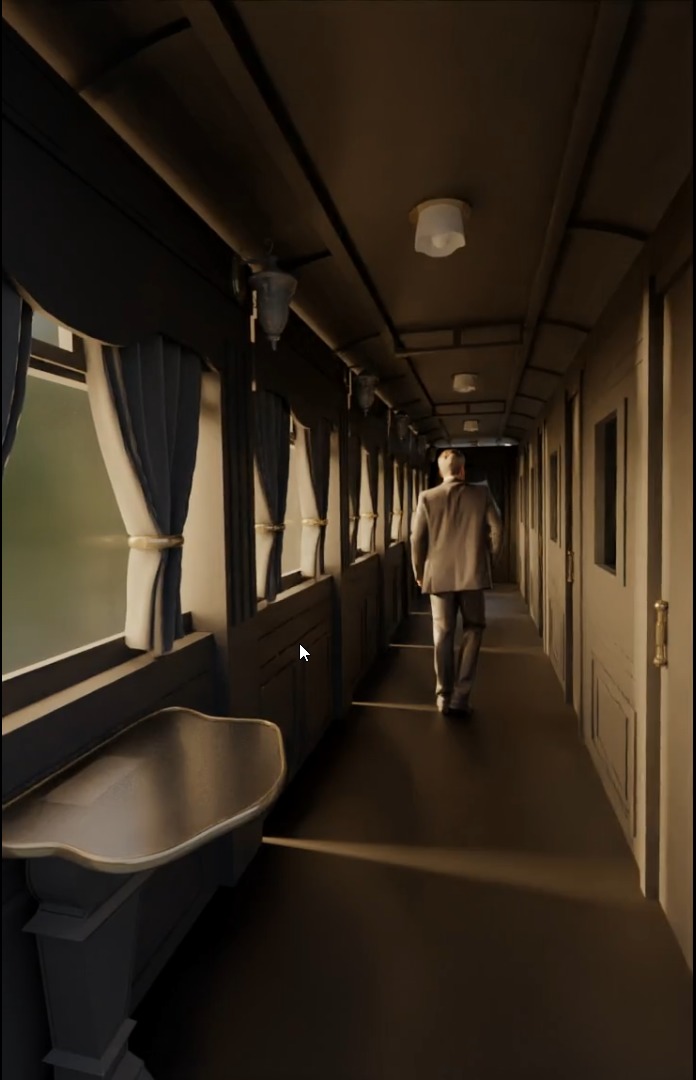 Train Corridor Environment free 3D model | CGTrader