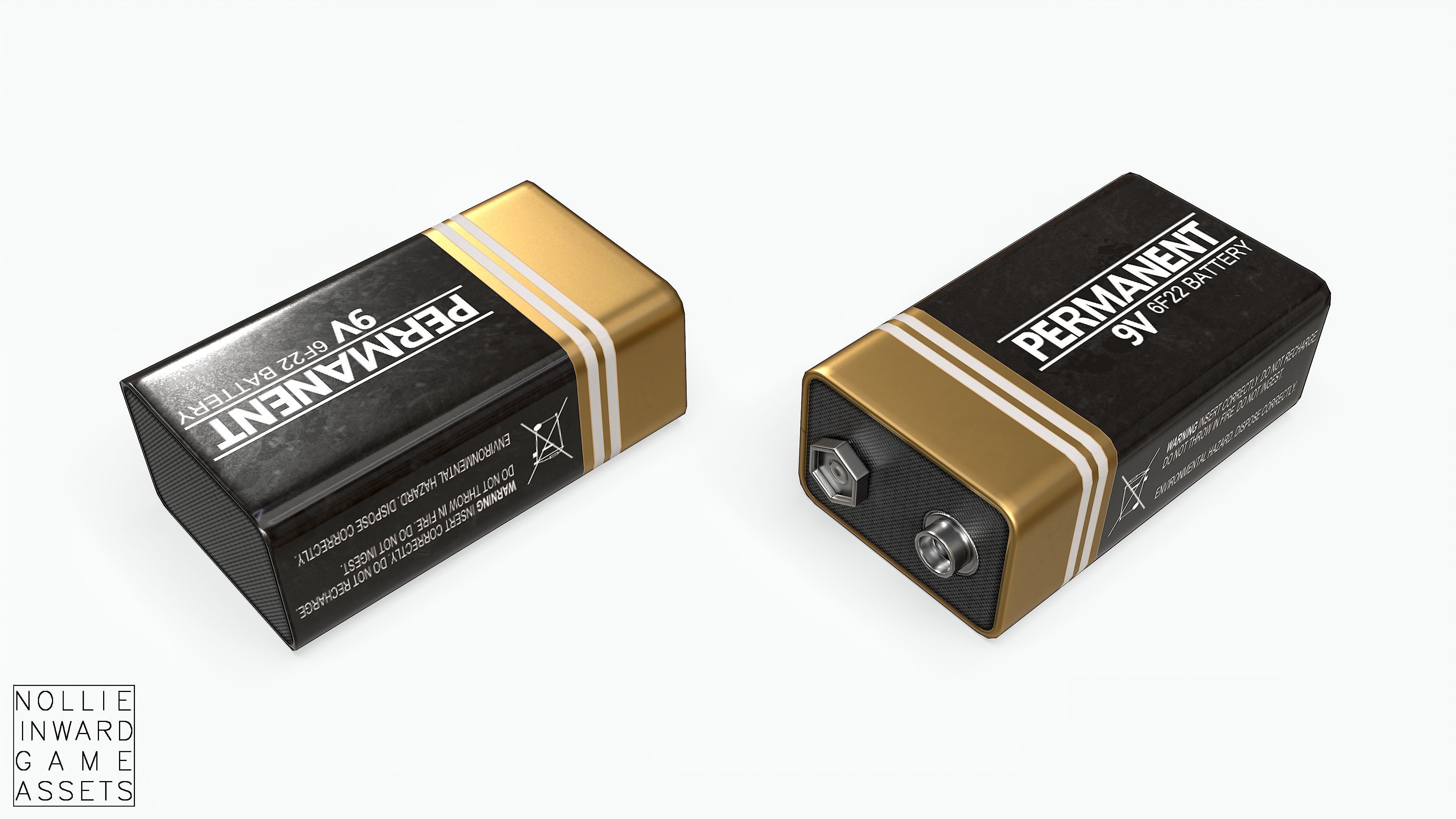 3D model Battery Pack - Permanent - Common Sizes VR / AR / low-poly ...
