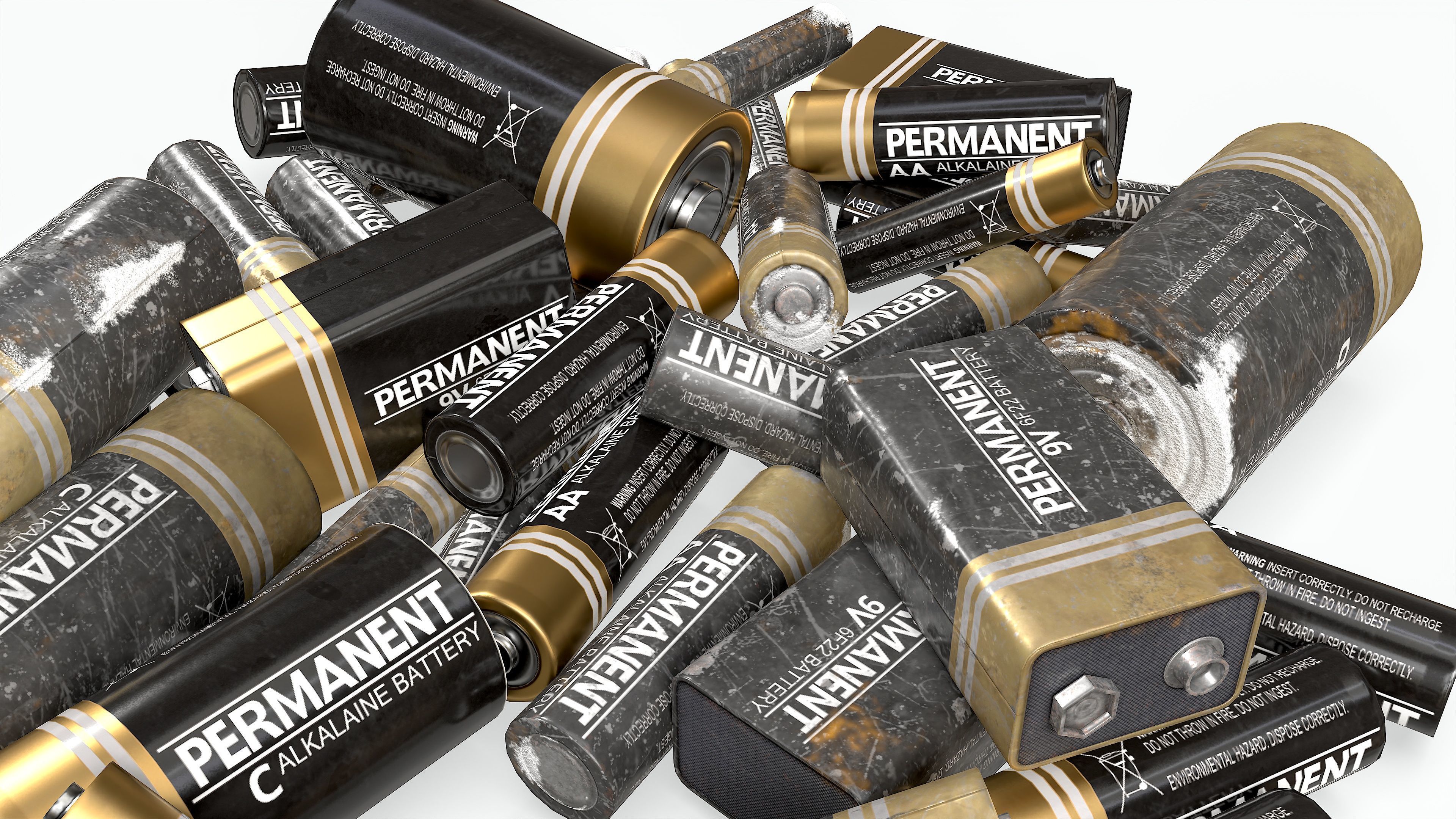 3D model Battery Pack - Permanent - Common Sizes VR / AR / low-poly ...