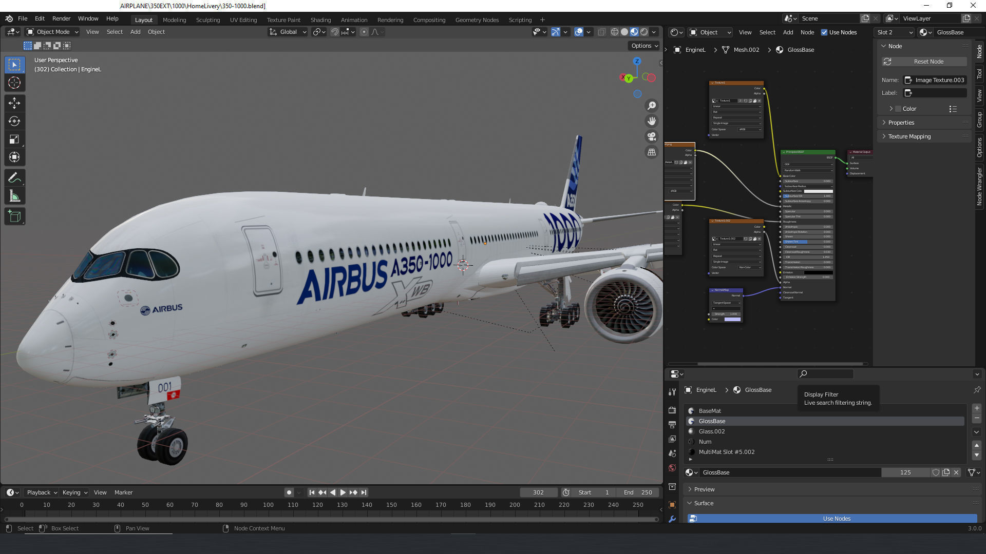 3D model Airbus A350 1000 Home livery VR / AR / low-poly | CGTrader