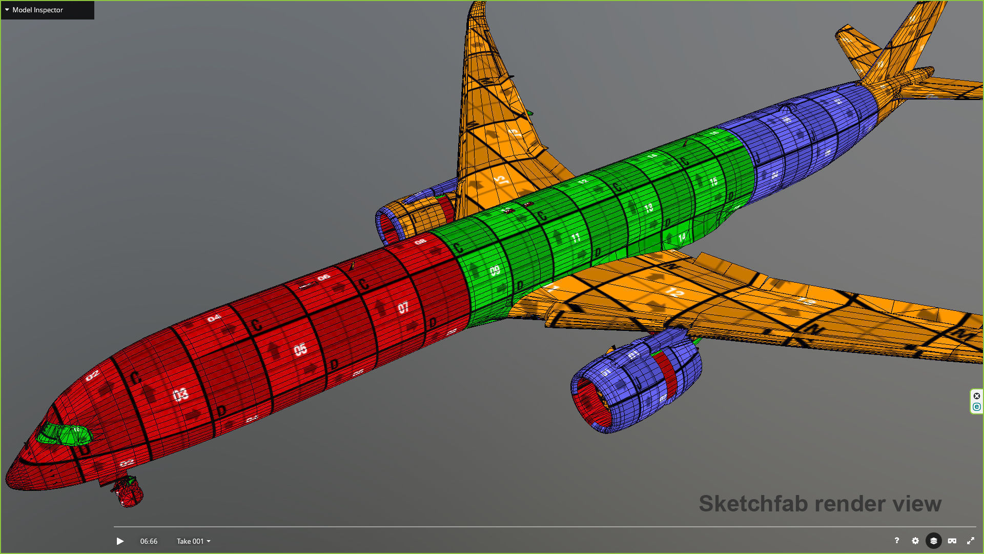 3D model Airbus A350 1000 Home livery VR / AR / low-poly | CGTrader