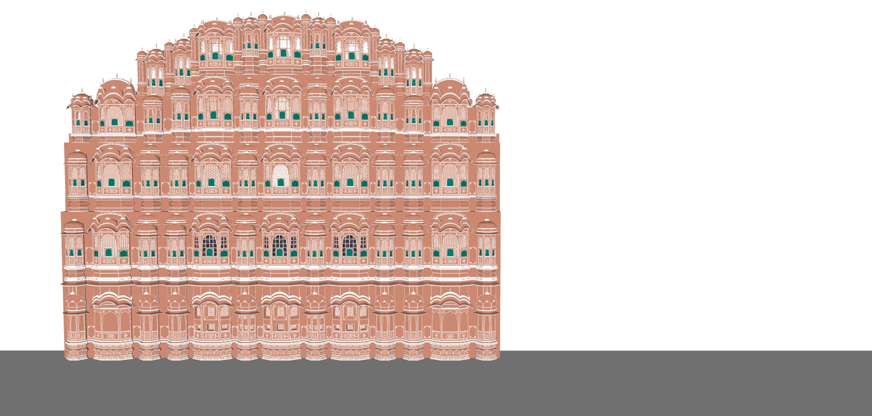 Hawa Mahal Jaipur 3D model | CGTrader