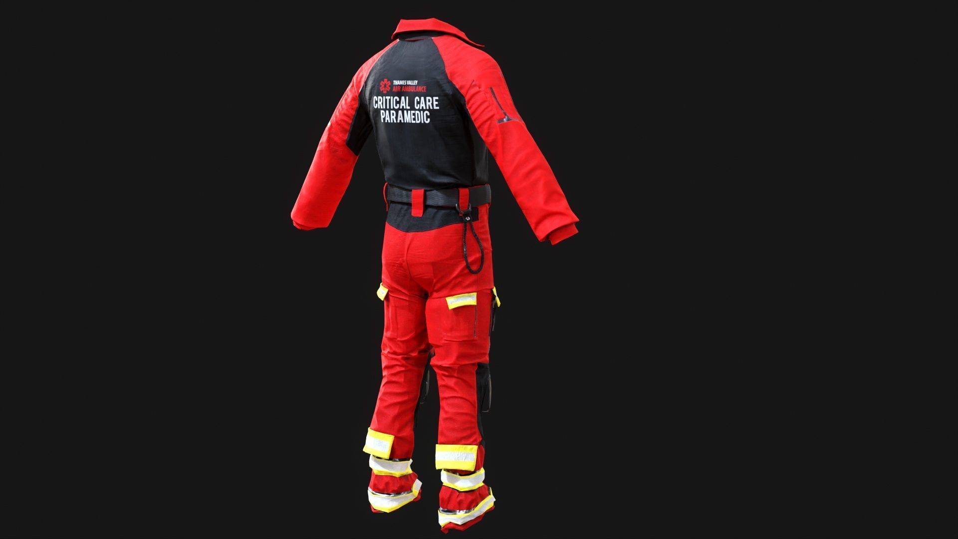 3D model Herts Air Paramedic Flight Suit BHECCS Ambulance Crew Uniform ...