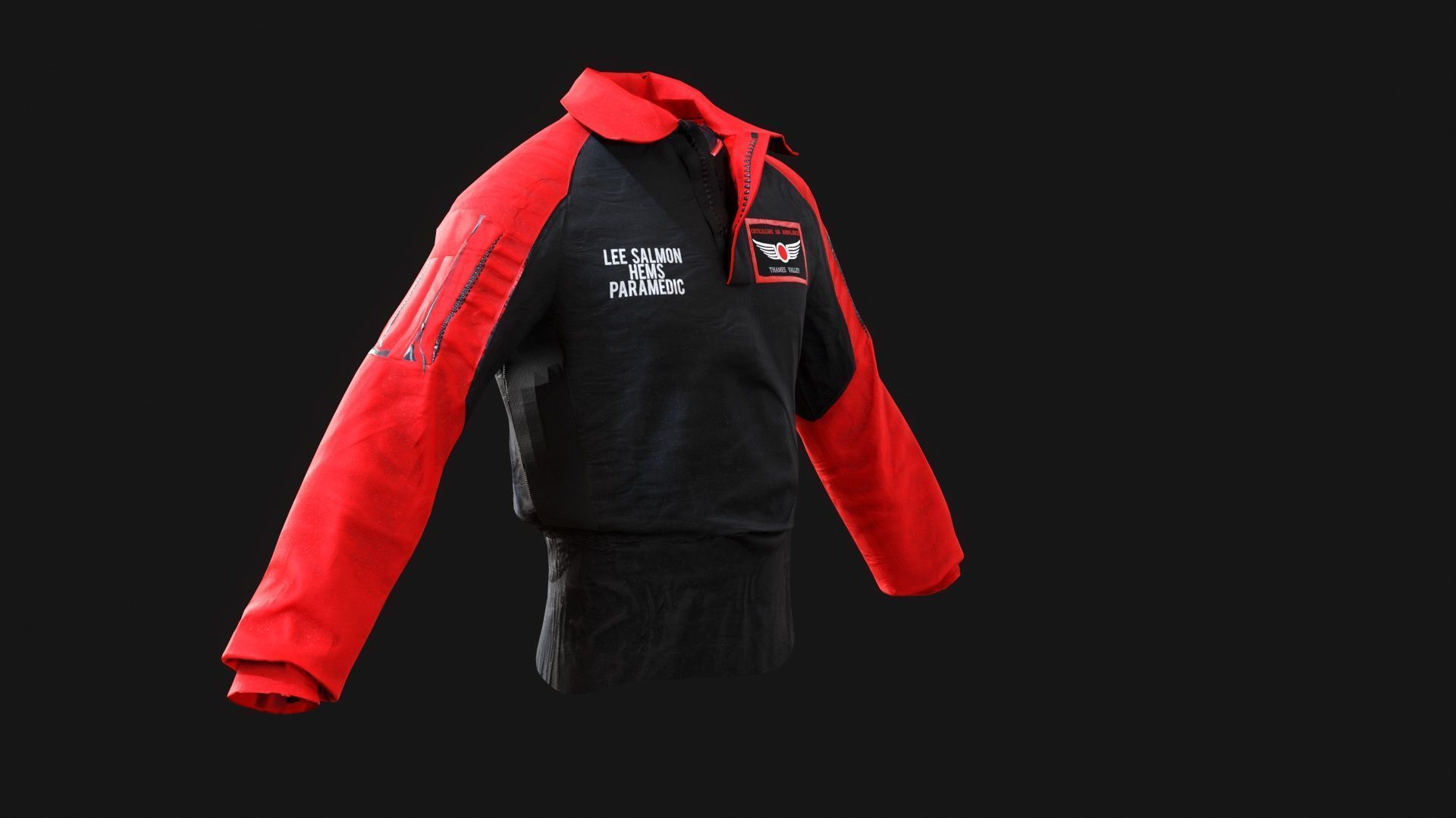 3D model Herts Air Paramedic Flight Suit BHECCS Ambulance Crew Uniform ...