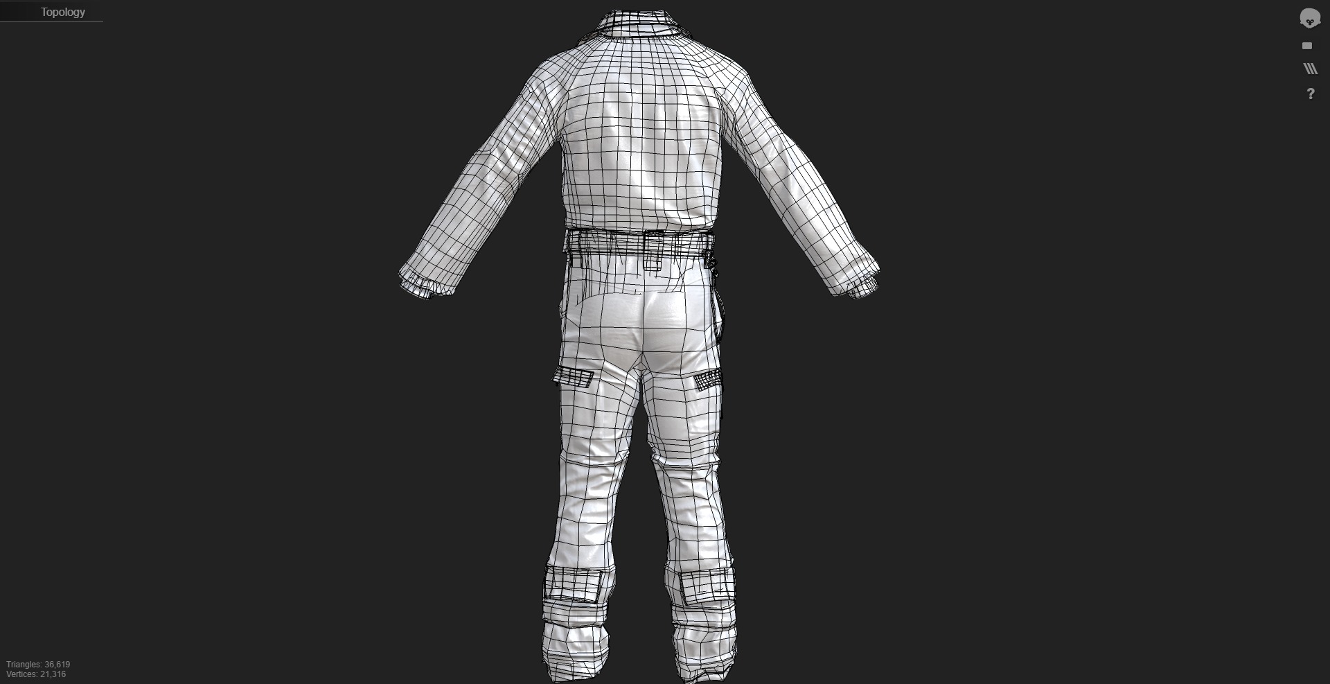 3D model Herts Air Paramedic Flight Suit BHECCS Ambulance Crew Uniform ...