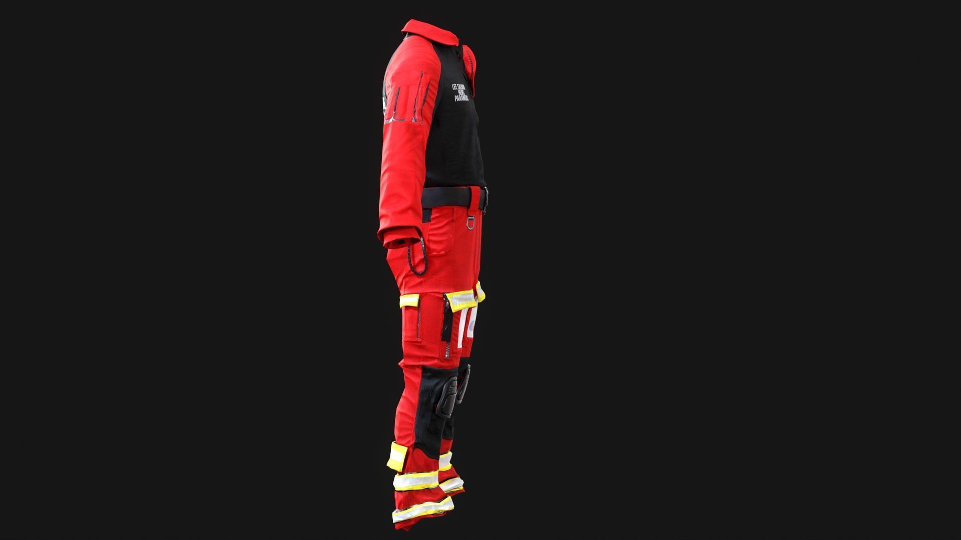 3D model Herts Air Paramedic Flight Suit BHECCS Ambulance Crew Uniform ...