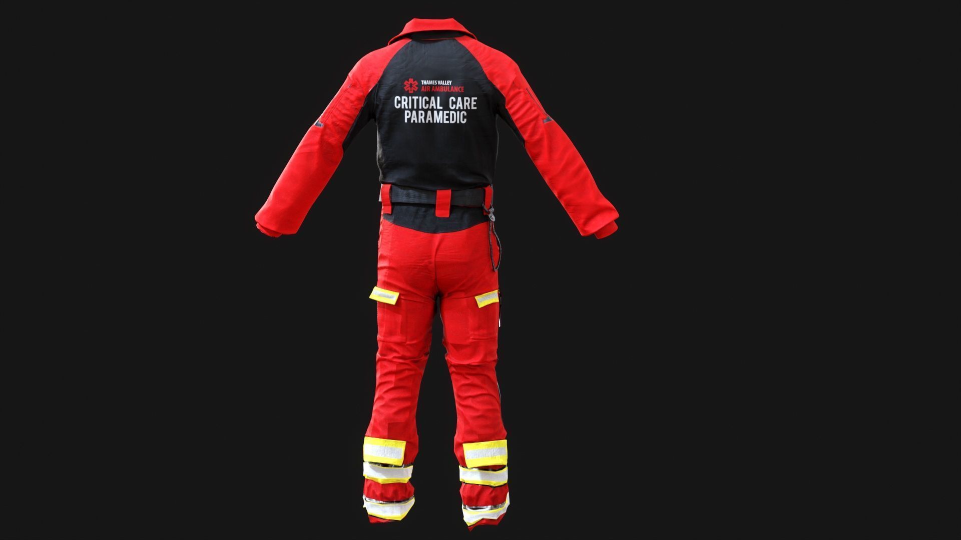 3D model Herts Air Paramedic Flight Suit BHECCS Ambulance Crew Uniform ...
