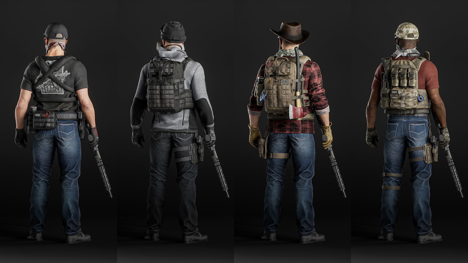 3D model Modular PMC Character VR / AR / low-poly | CGTrader