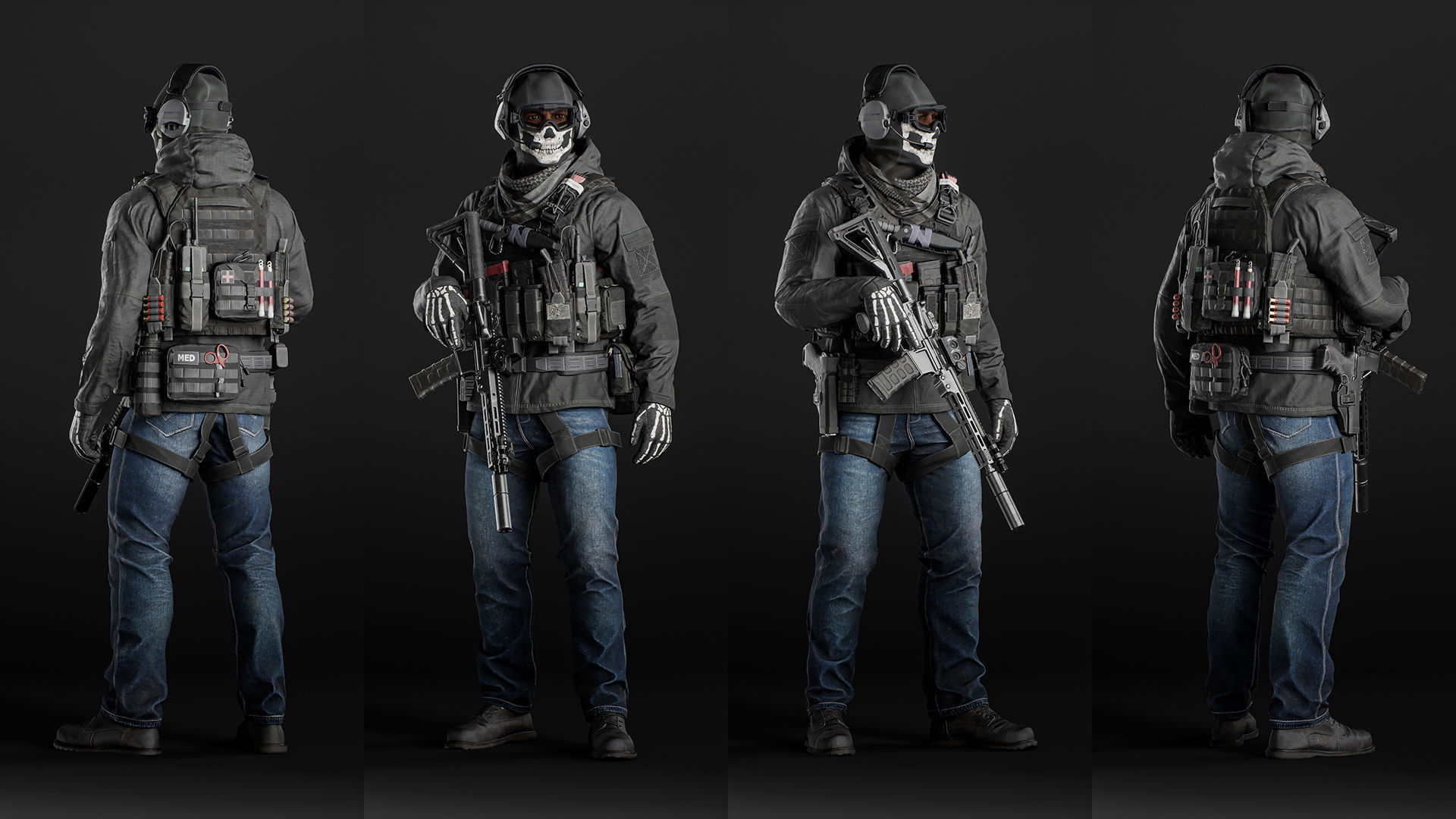 3D model Modular PMC Character VR / AR / low-poly | CGTrader