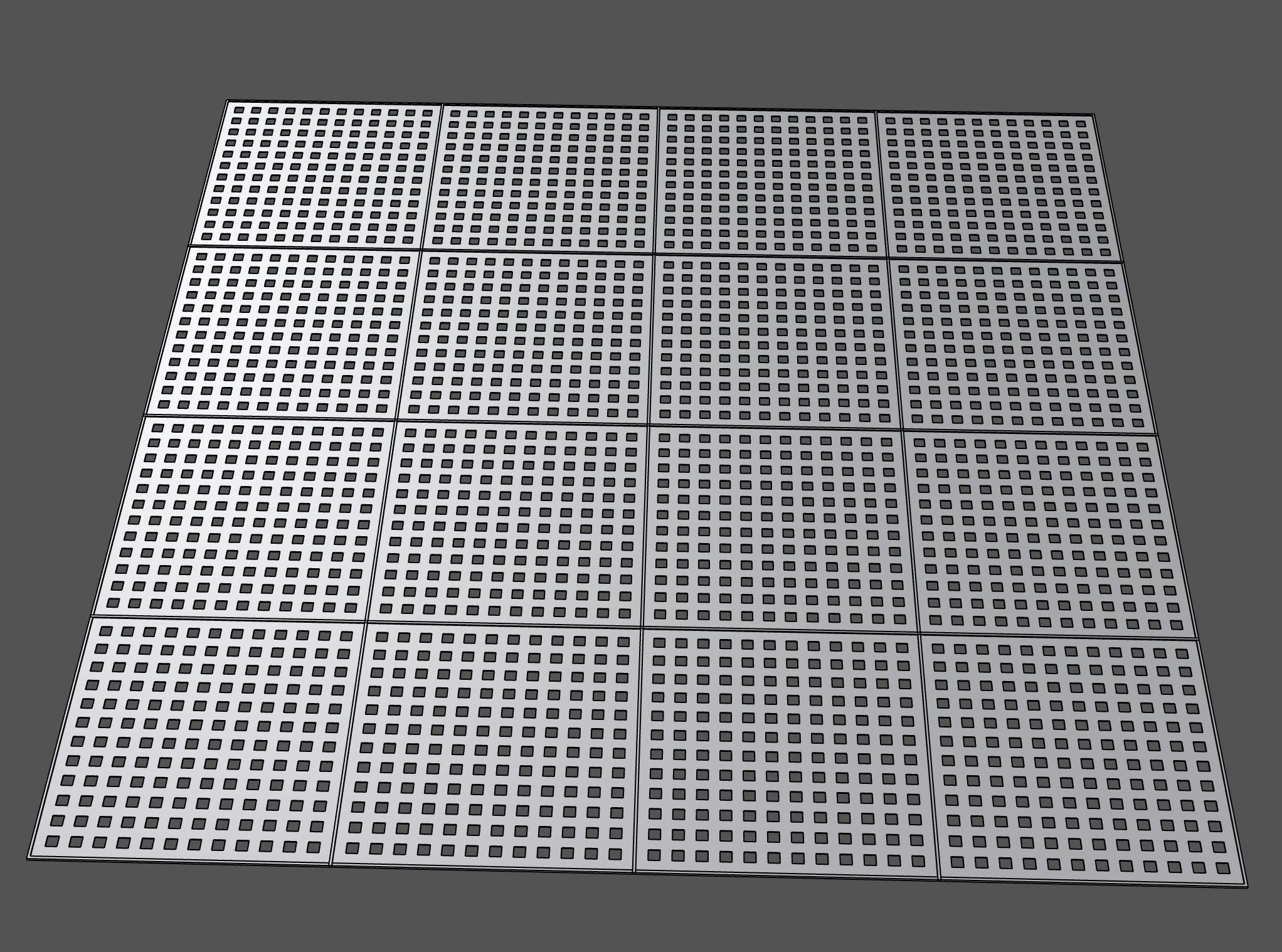 Gold Perforated Decorative Panel free 3D model | CGTrader