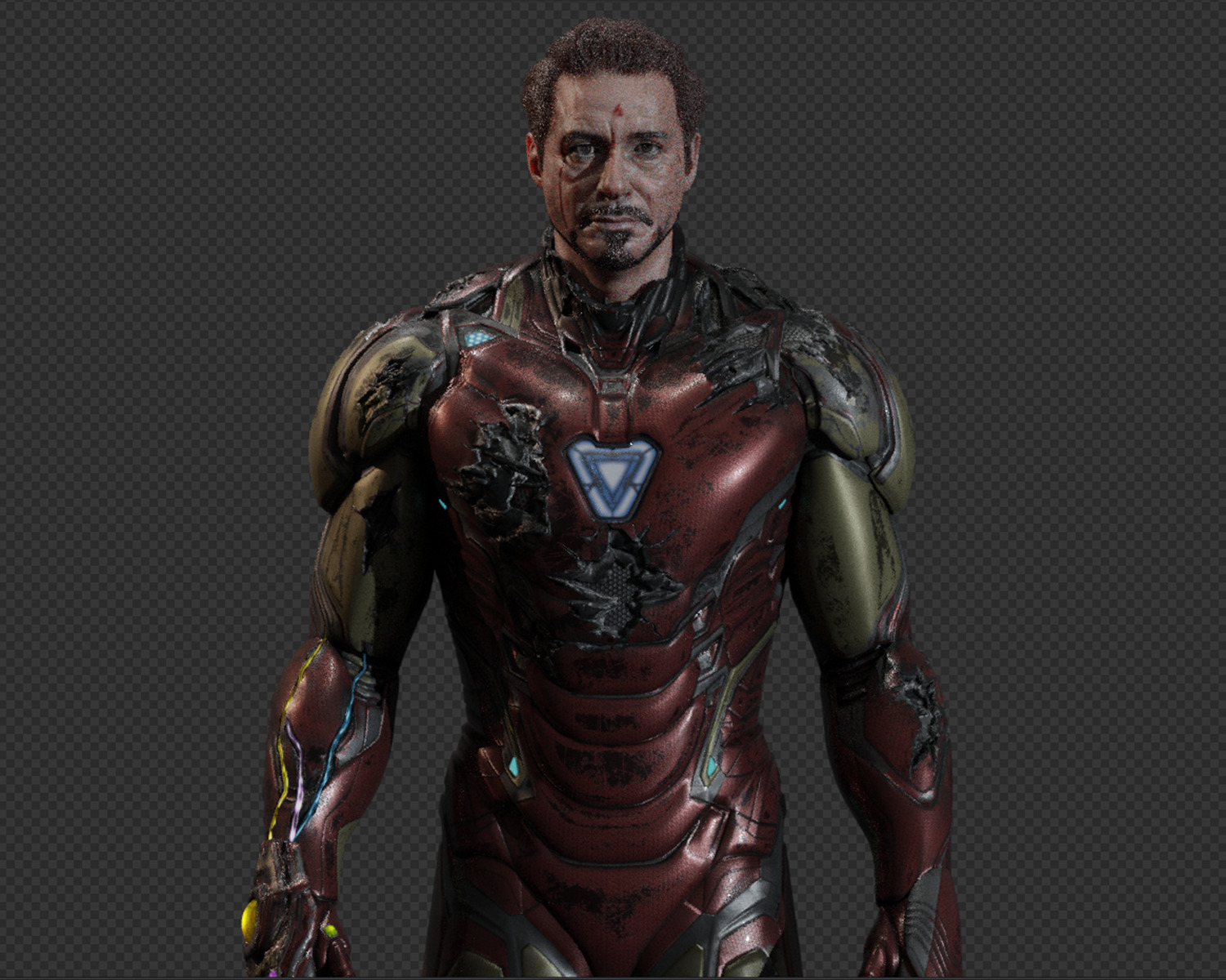Iron Man - Tony Stark - Mark 85 from Avengers Endgame 3D model rigged ...