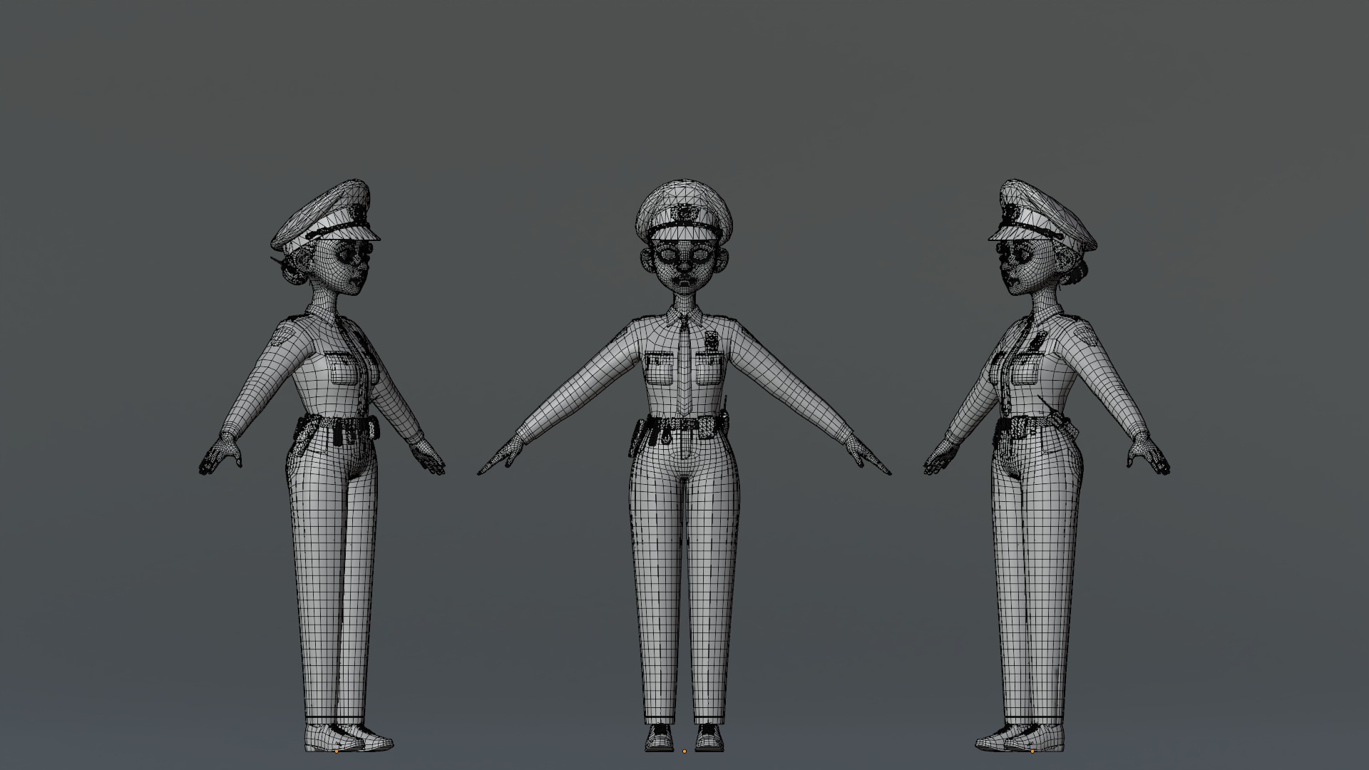 Grace Cartoon Female Character 3D model rigged | CGTrader