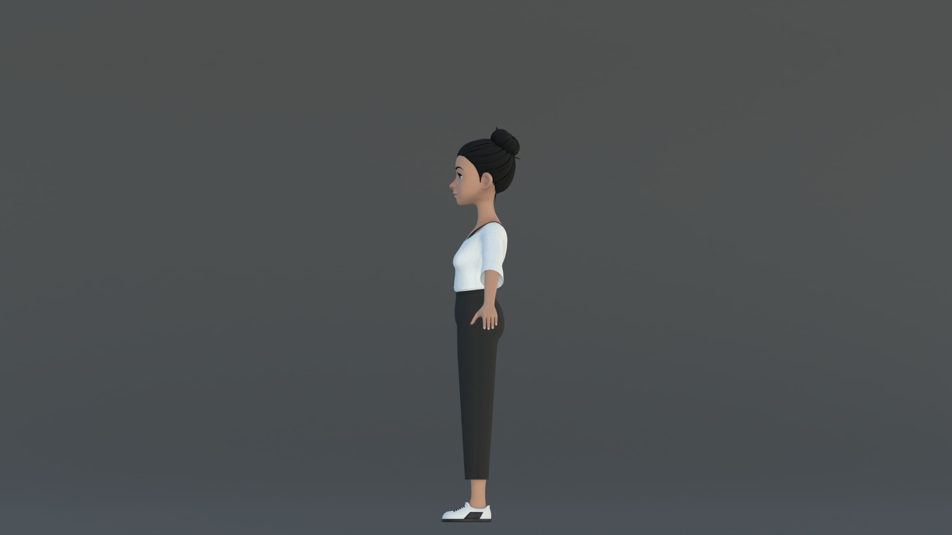 Grace Cartoon Female Character 3D model rigged | CGTrader