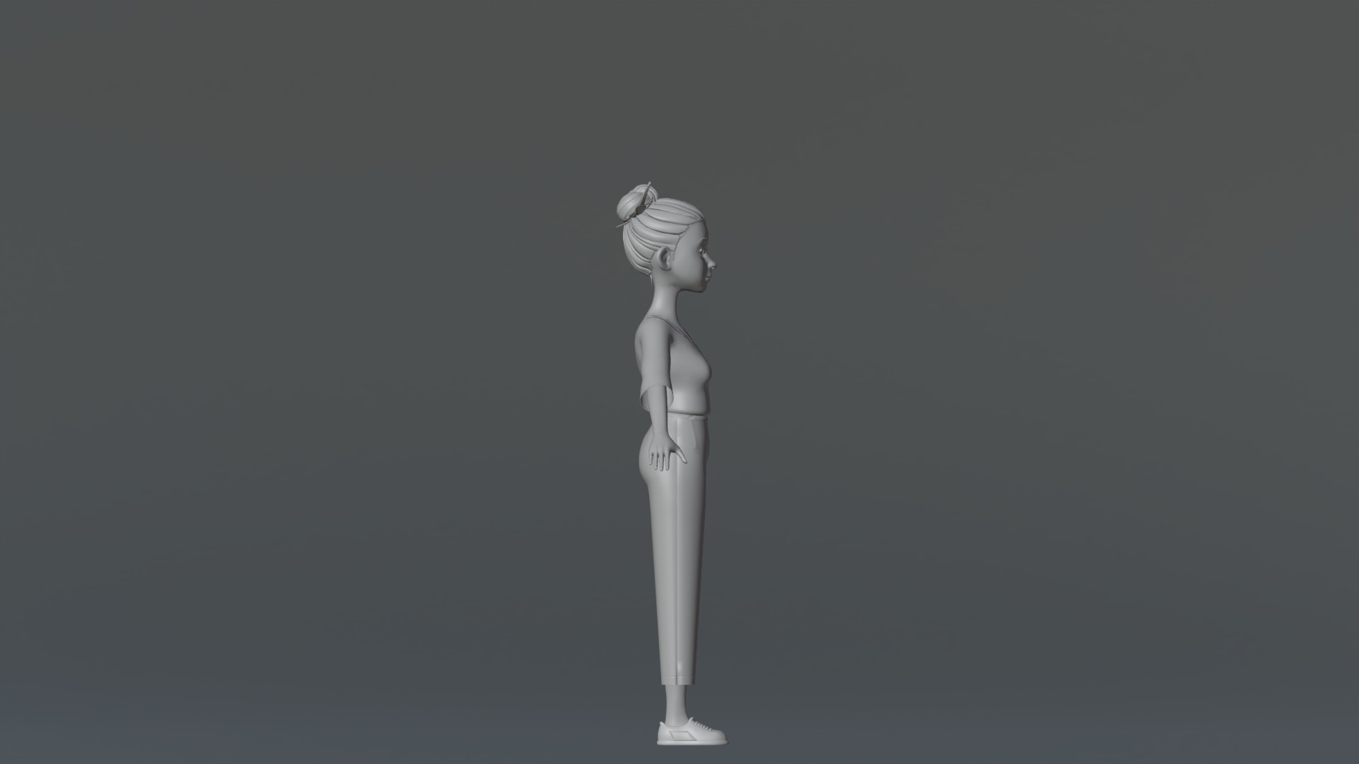 Grace Cartoon Female Character 3D model rigged | CGTrader