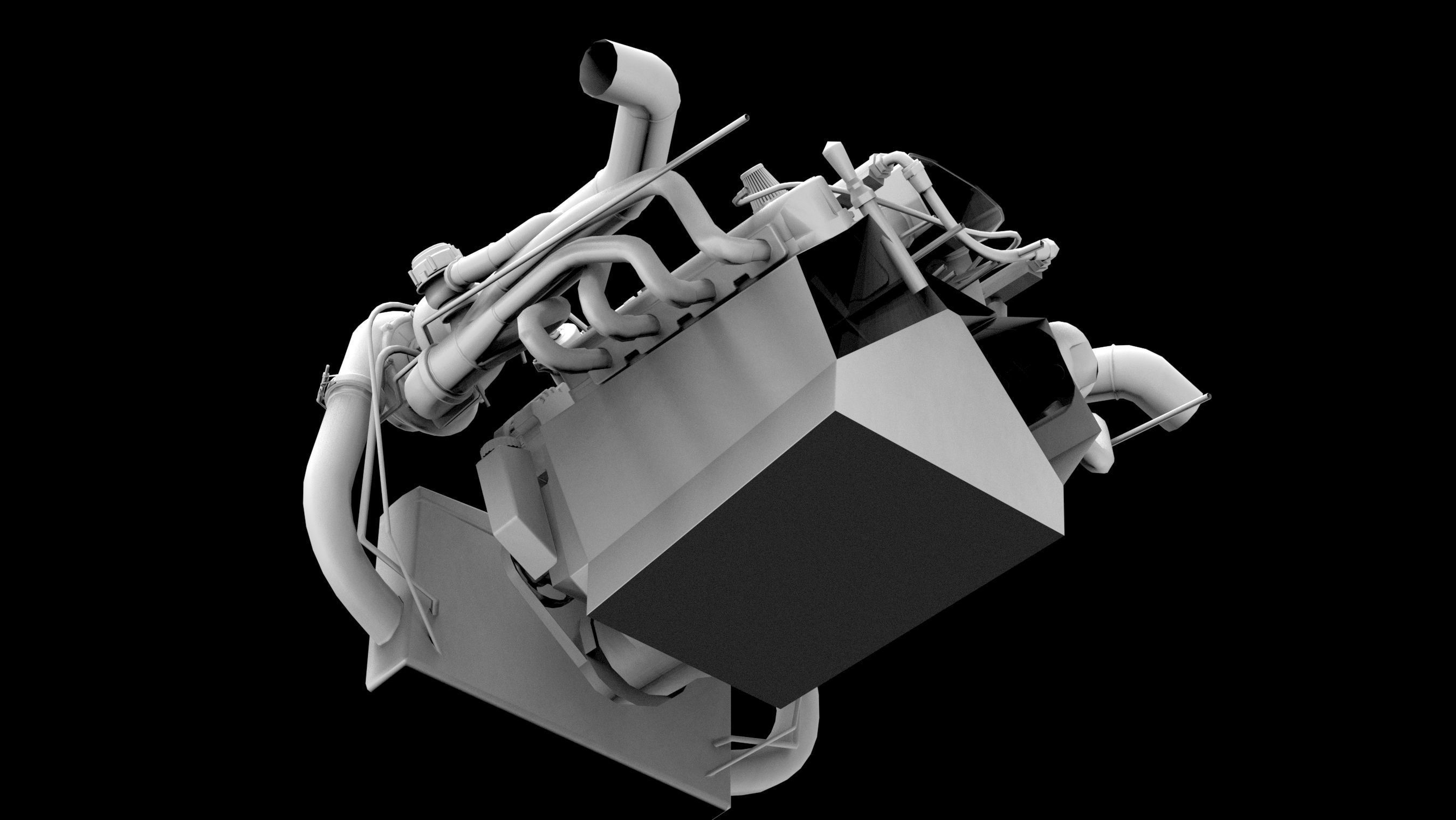 3D model Chevy LS1 Twin Turbocharged V8 VR / AR / low-poly | CGTrader