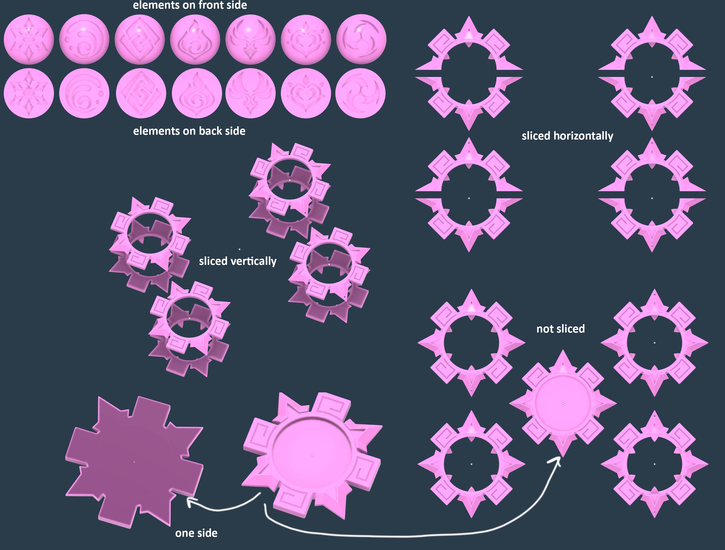 Genshin Impact - Natlan Vision - 3d file stl 3D print model 3D model 3D ...