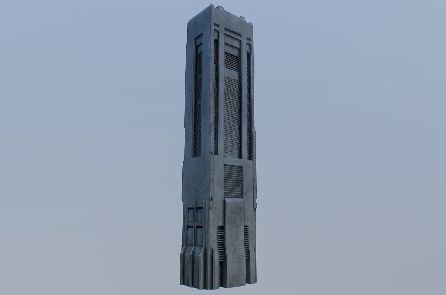free sci-fi building free 3D model | CGTrader