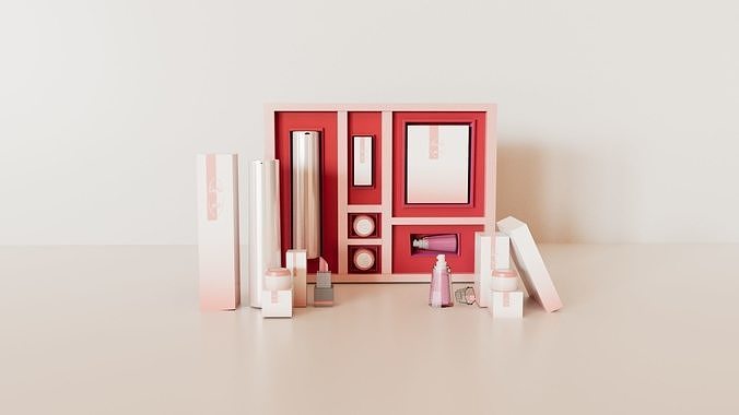 Original cosmetic design free VR / AR / low-poly 3D model | CGTrader