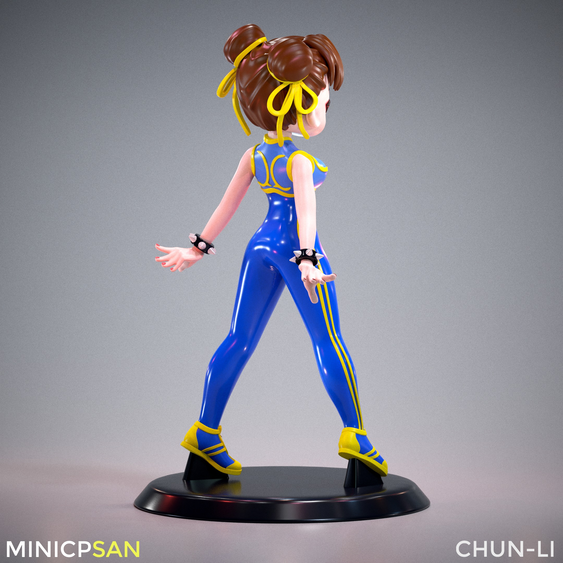Mini Chun Li Alpha Outfit 01 - Street Fighter Game Figure 3D model 3D ...