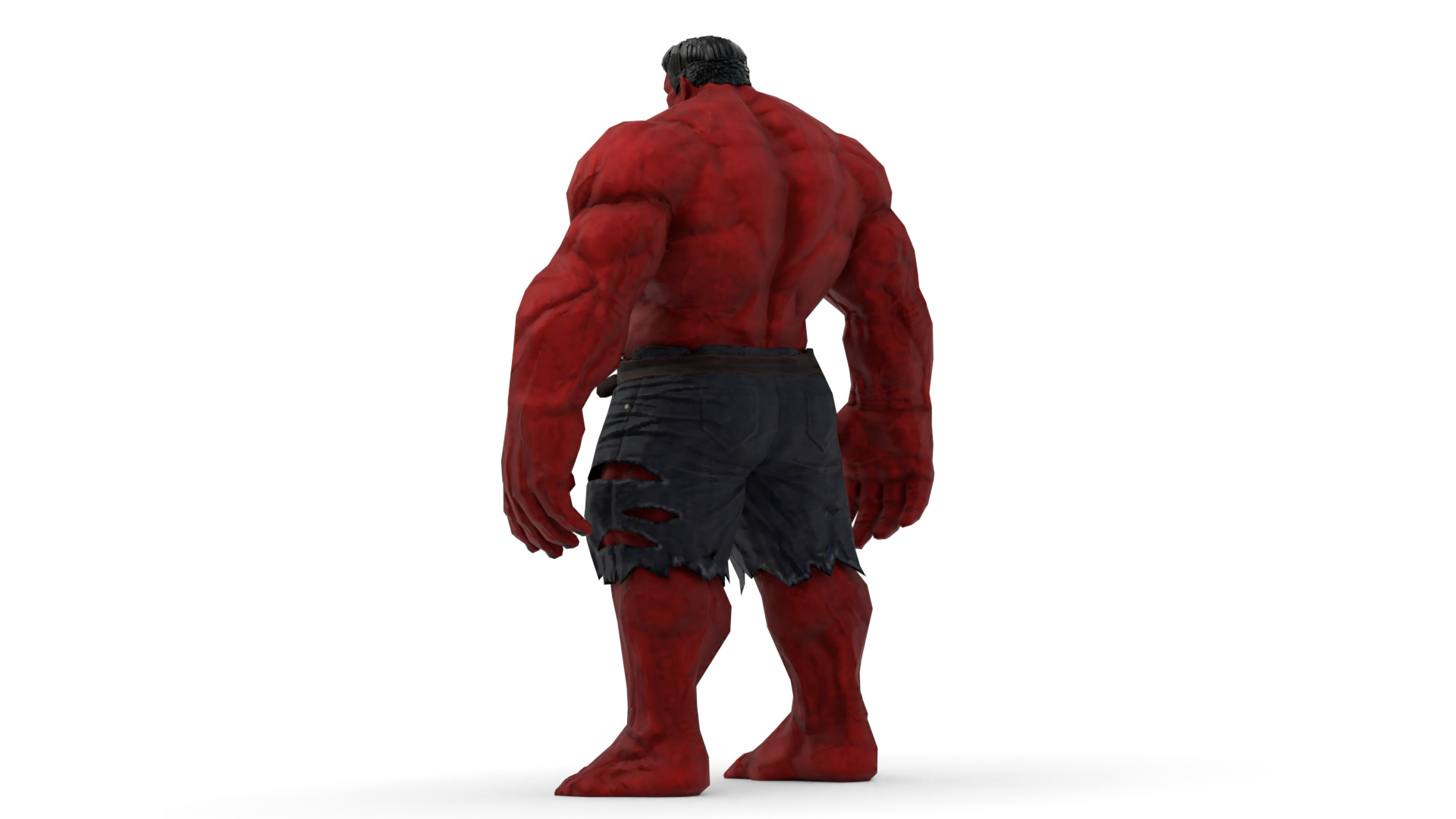3D model Red Hulk 3D Model High Quality Detailed Character VR / AR ...