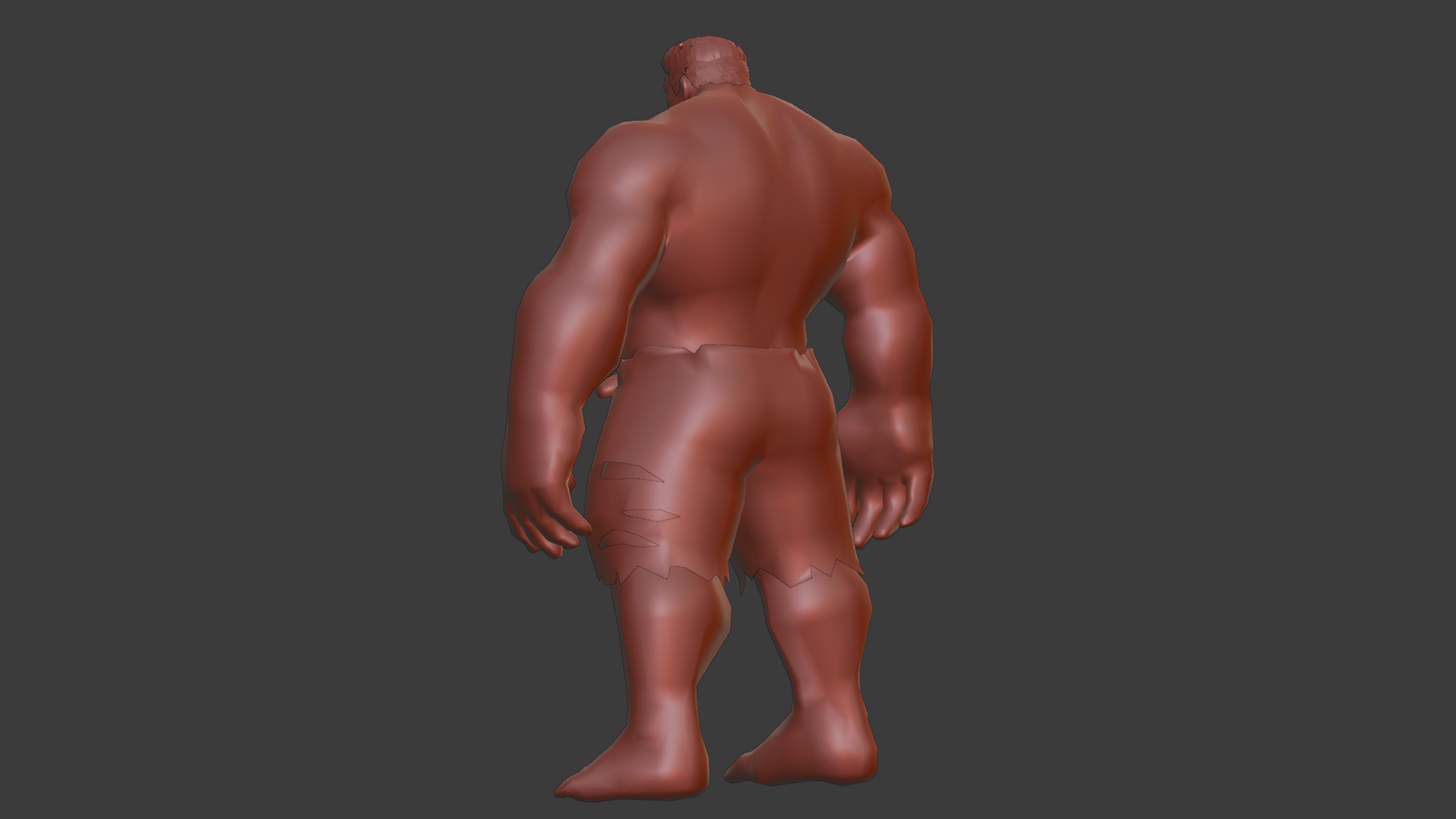 3D model Red Hulk 3D Model High Quality Detailed Character VR / AR ...