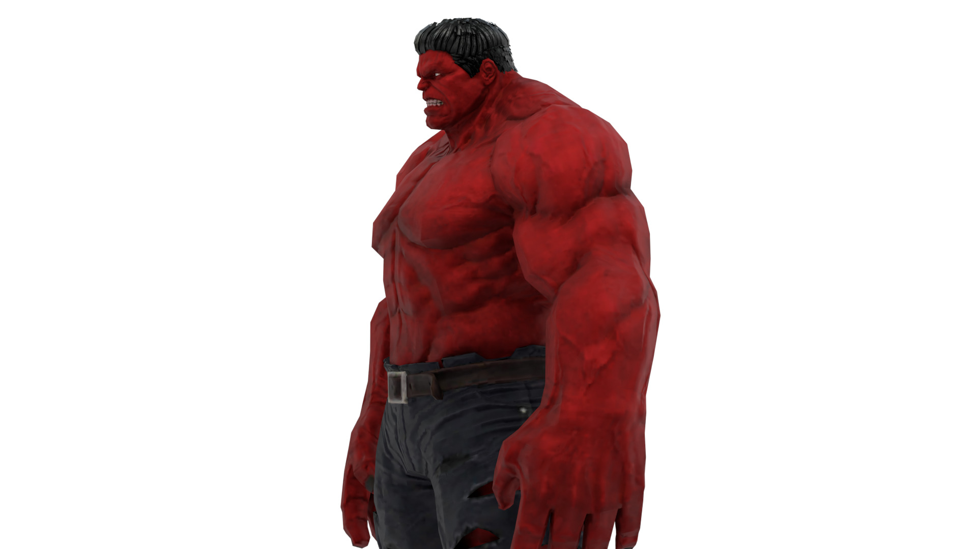 3D model Red Hulk 3D Model High Quality Detailed Character VR / AR ...