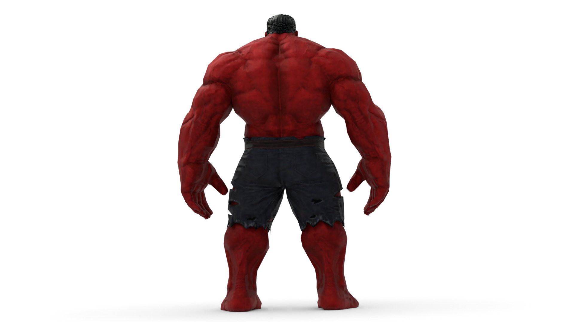 3D model Red Hulk 3D Model High Quality Detailed Character VR / AR ...