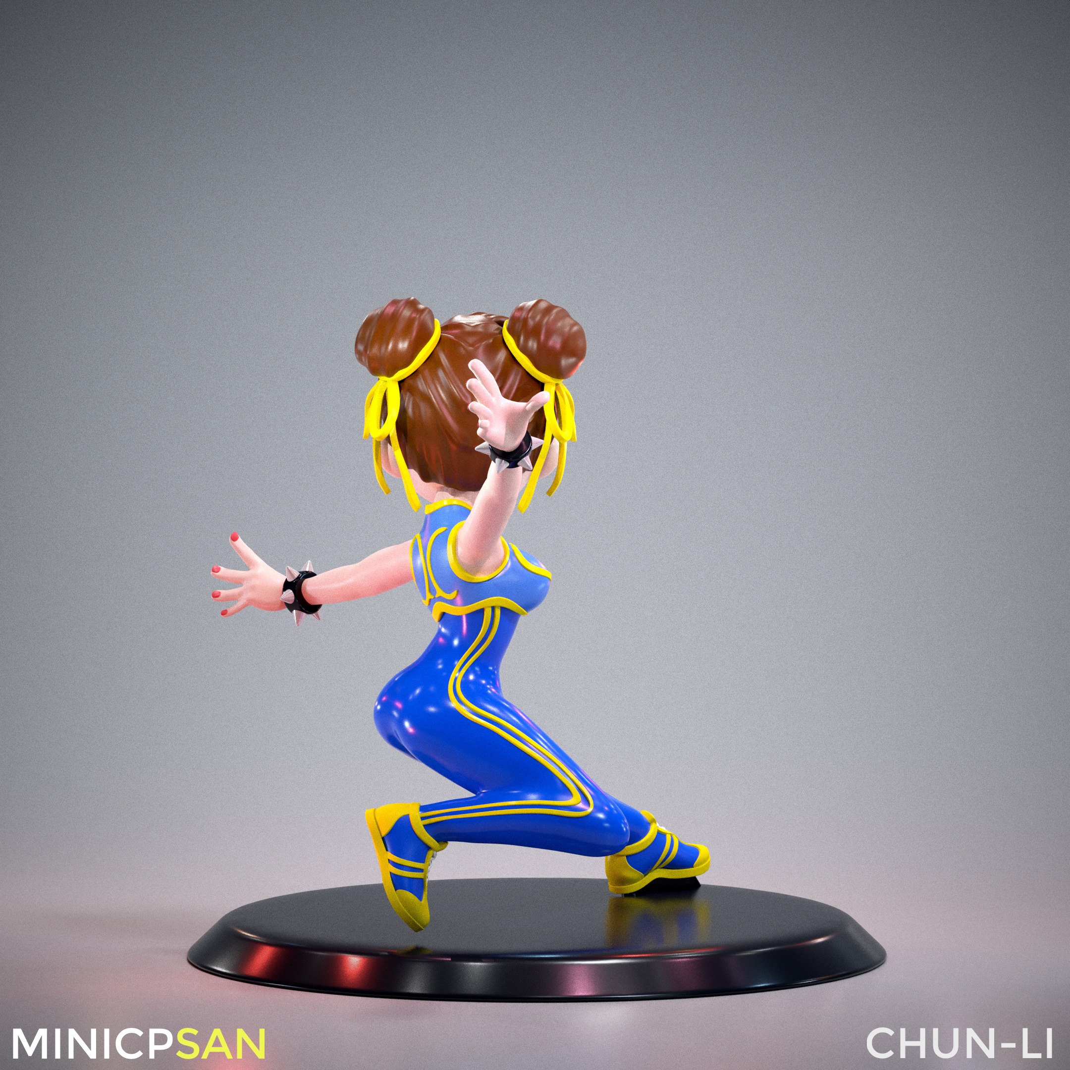 Mini Chun Li Alpha Outfit 02 - Street Fighter Game Figure 3D model 3D ...
