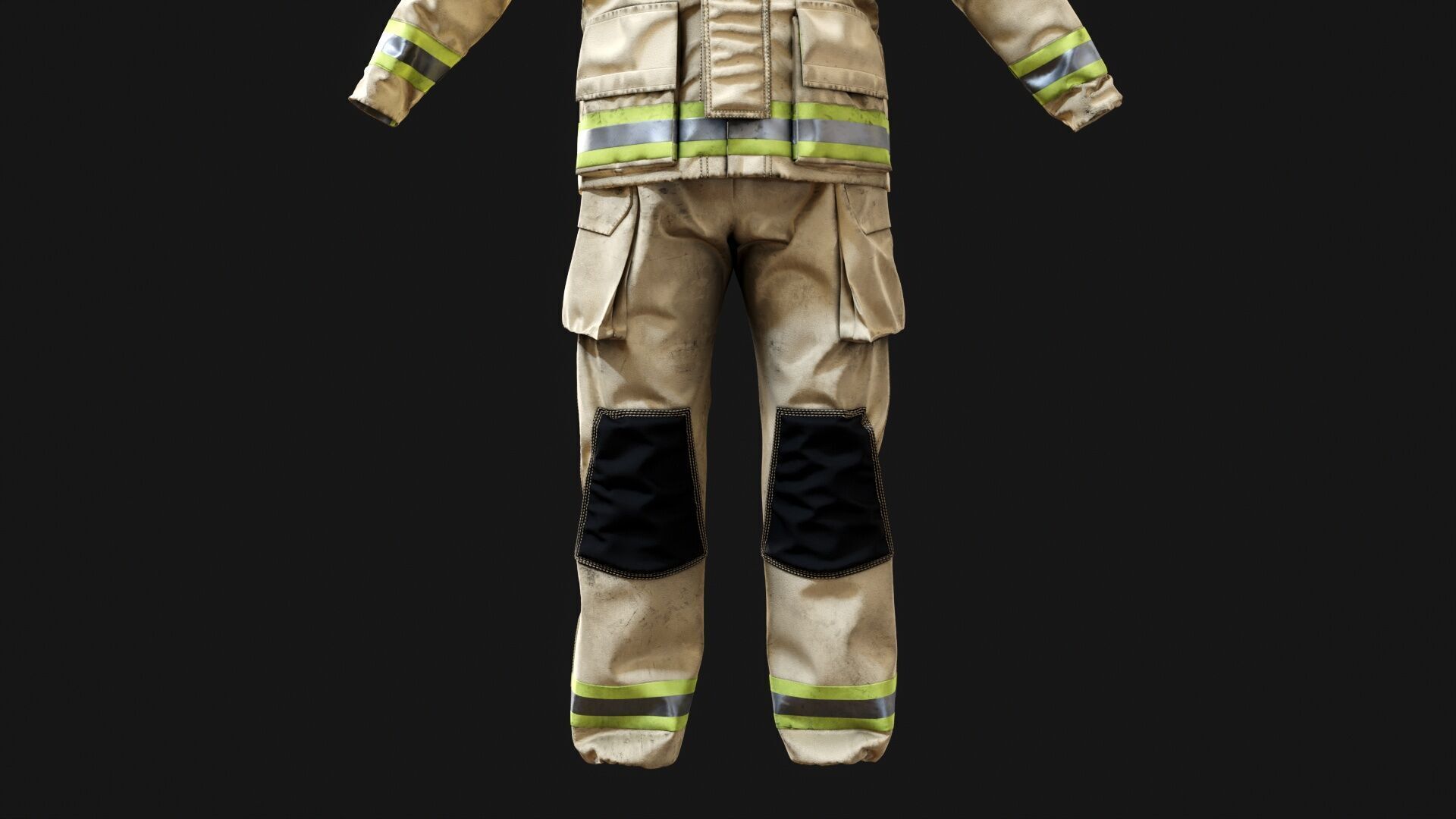 3D model LAFD Firefighter Uniform Jacket Shirt GTA V FiveM Ready VR ...