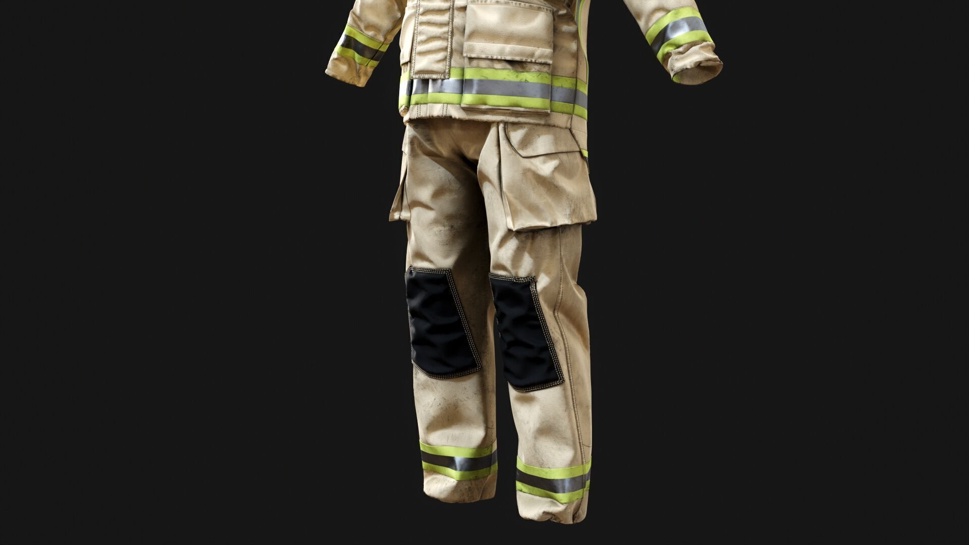 3D model LAFD Firefighter Uniform Jacket Shirt GTA V FiveM Ready VR ...