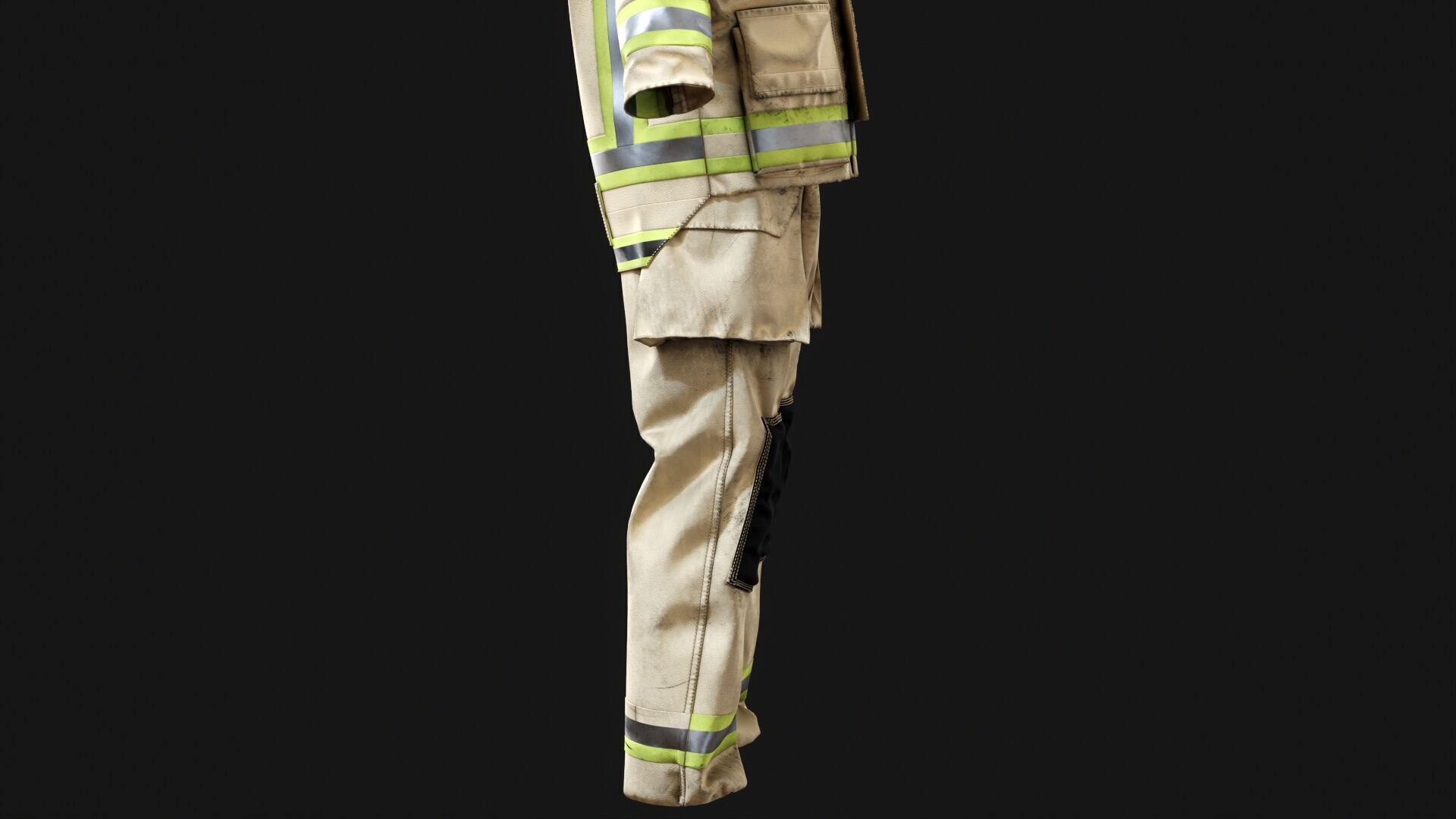3D model LAFD Firefighter Uniform Jacket Shirt GTA V FiveM Ready VR ...