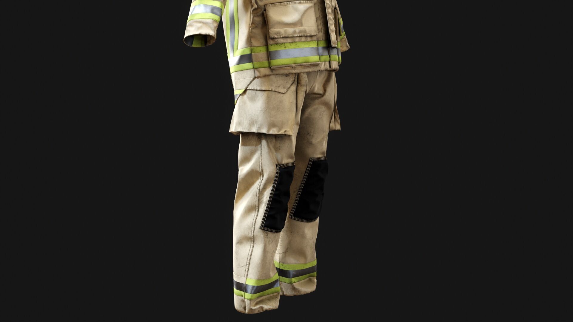 3D model LAFD Firefighter Uniform Jacket Shirt GTA V FiveM Ready VR ...