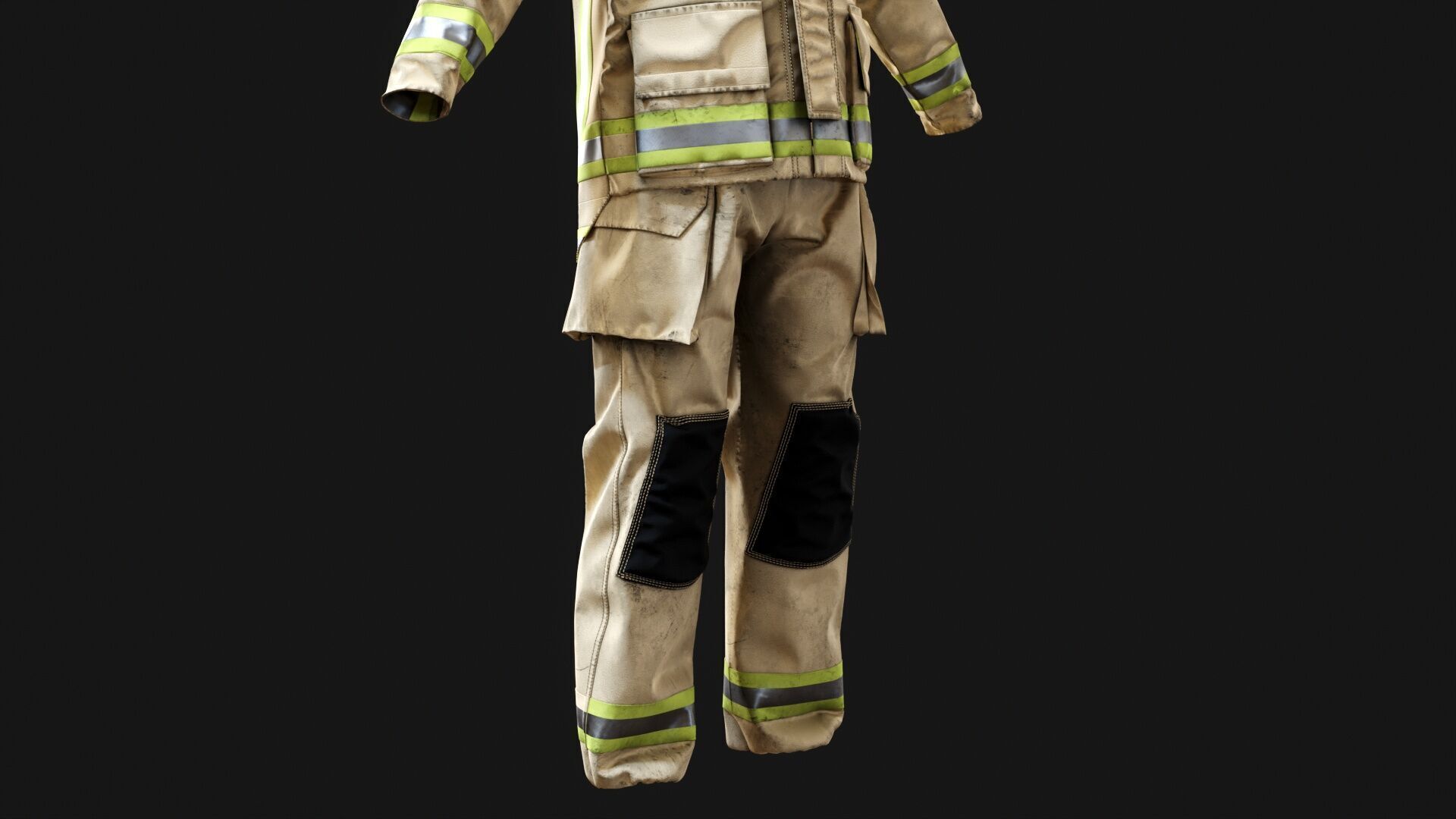 3D model LAFD Firefighter Uniform Jacket Shirt GTA V FiveM Ready VR ...