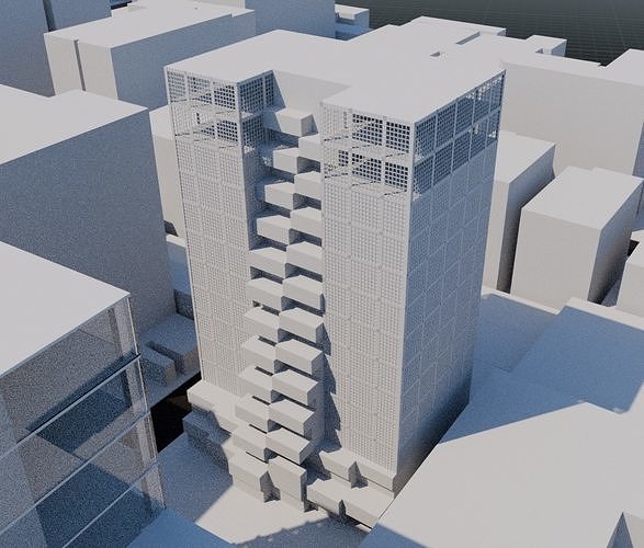 Office building free 3D model | CGTrader