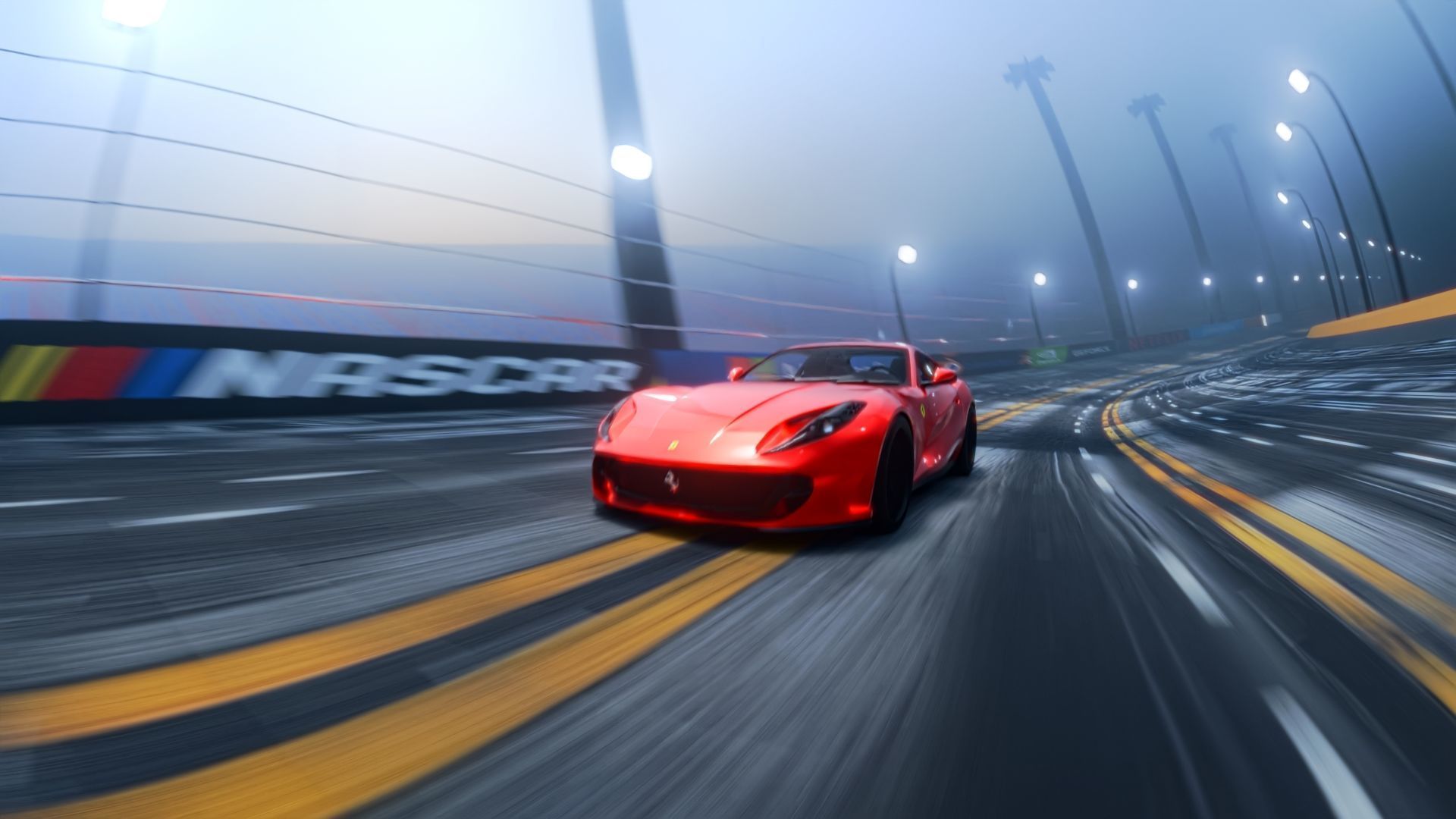 Nascar Race Track 3D model animated | CGTrader