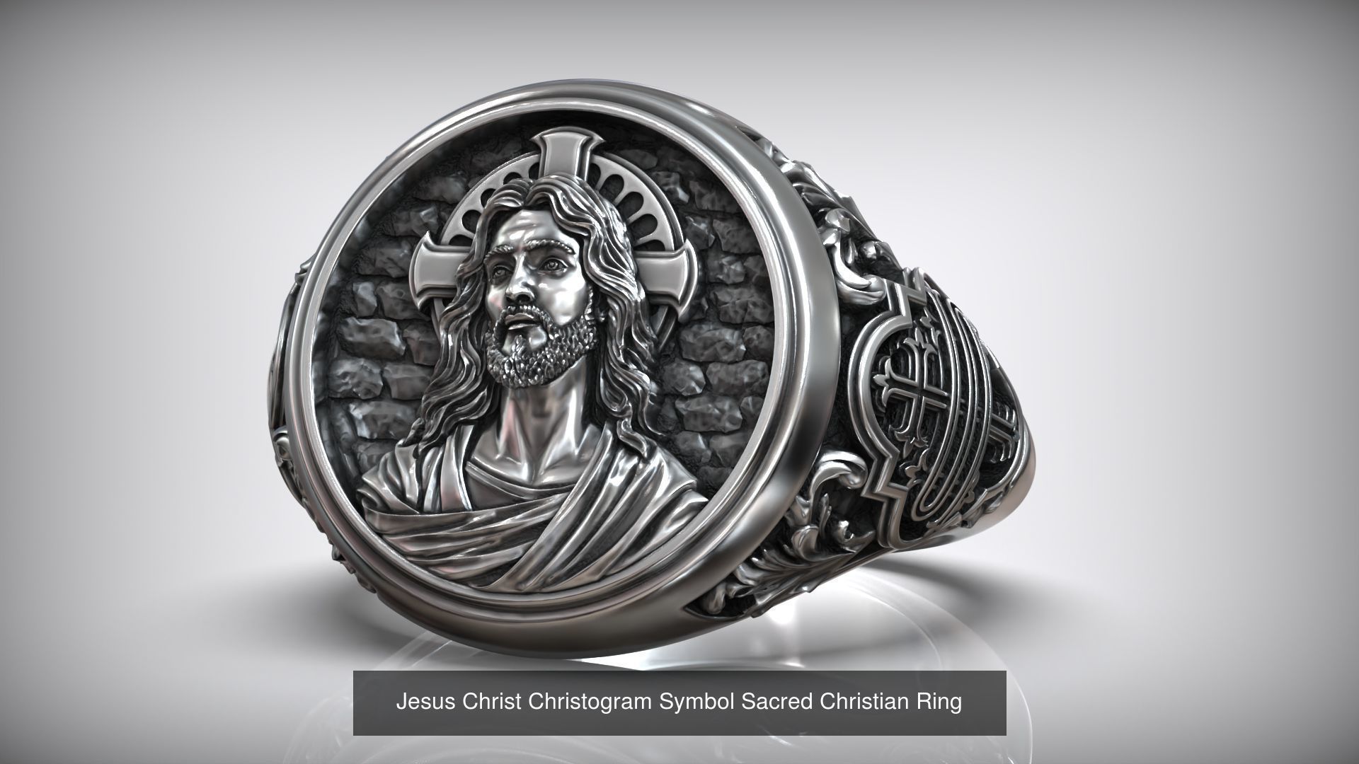Jesus Christ Christogram Catholic Christian Collection 3D printable ...