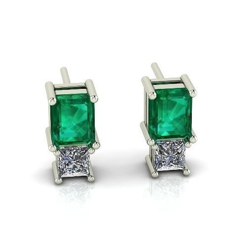 Stud earrings Model 6792 3D model 3D printable | CGTrader