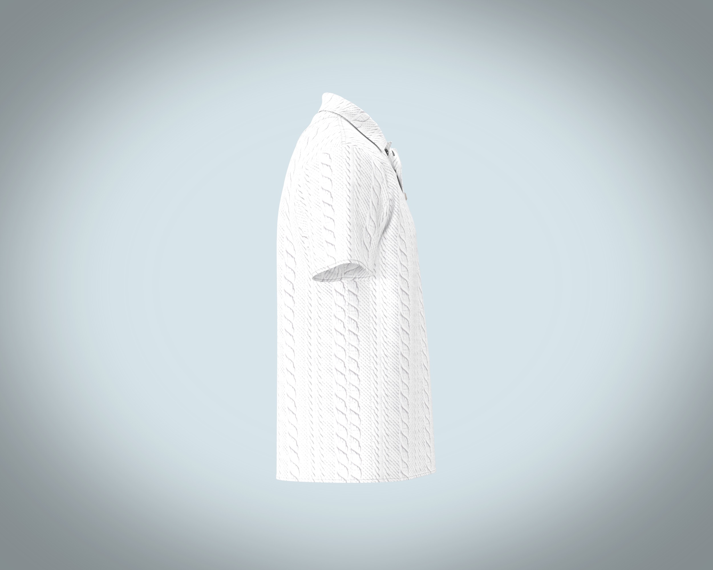 Mens texture fabric polo shirt with latter graphics 3D model | CGTrader