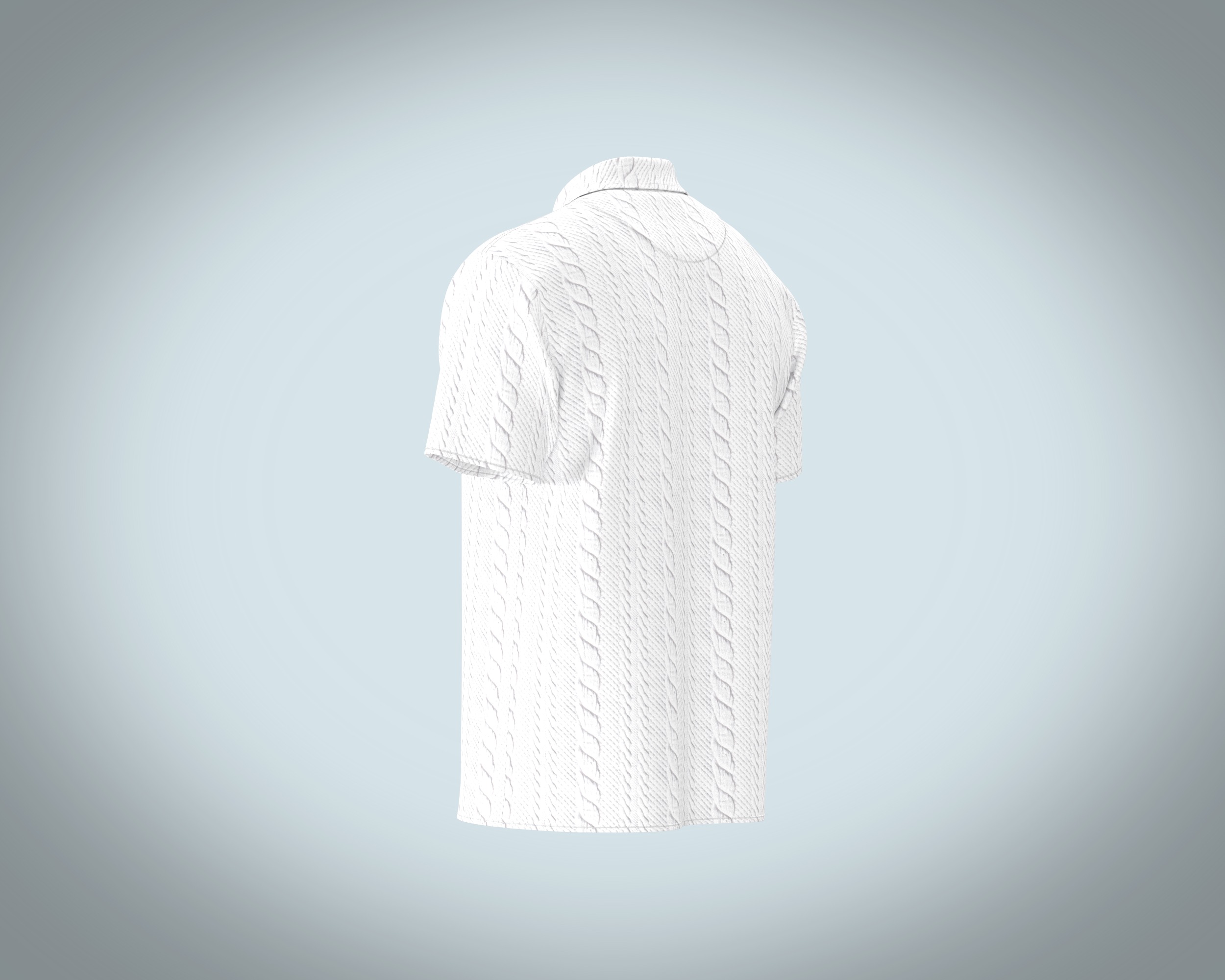 Mens texture fabric polo shirt with latter graphics 3D model | CGTrader
