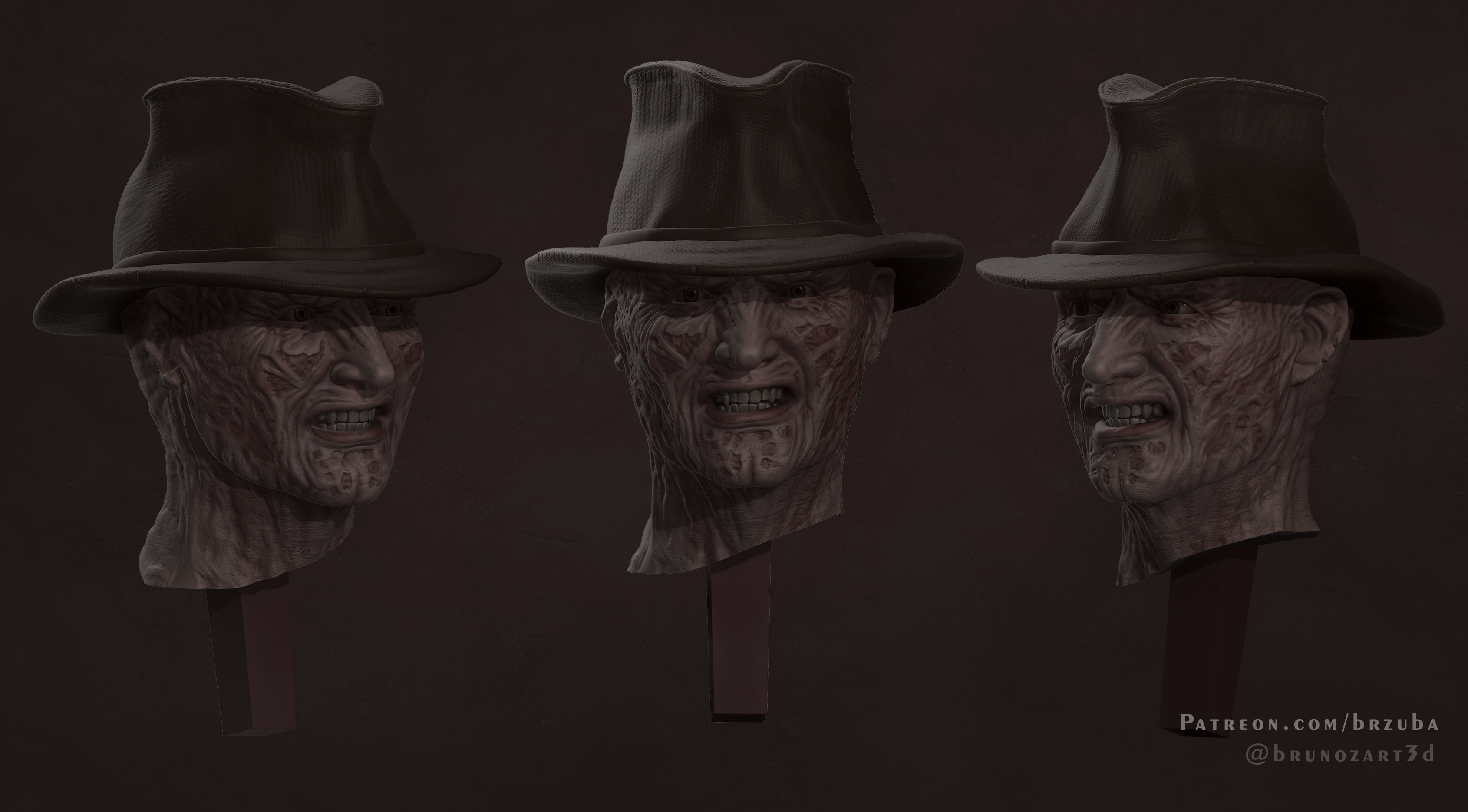 Freddy Krueger 3D model 3D printable | CGTrader