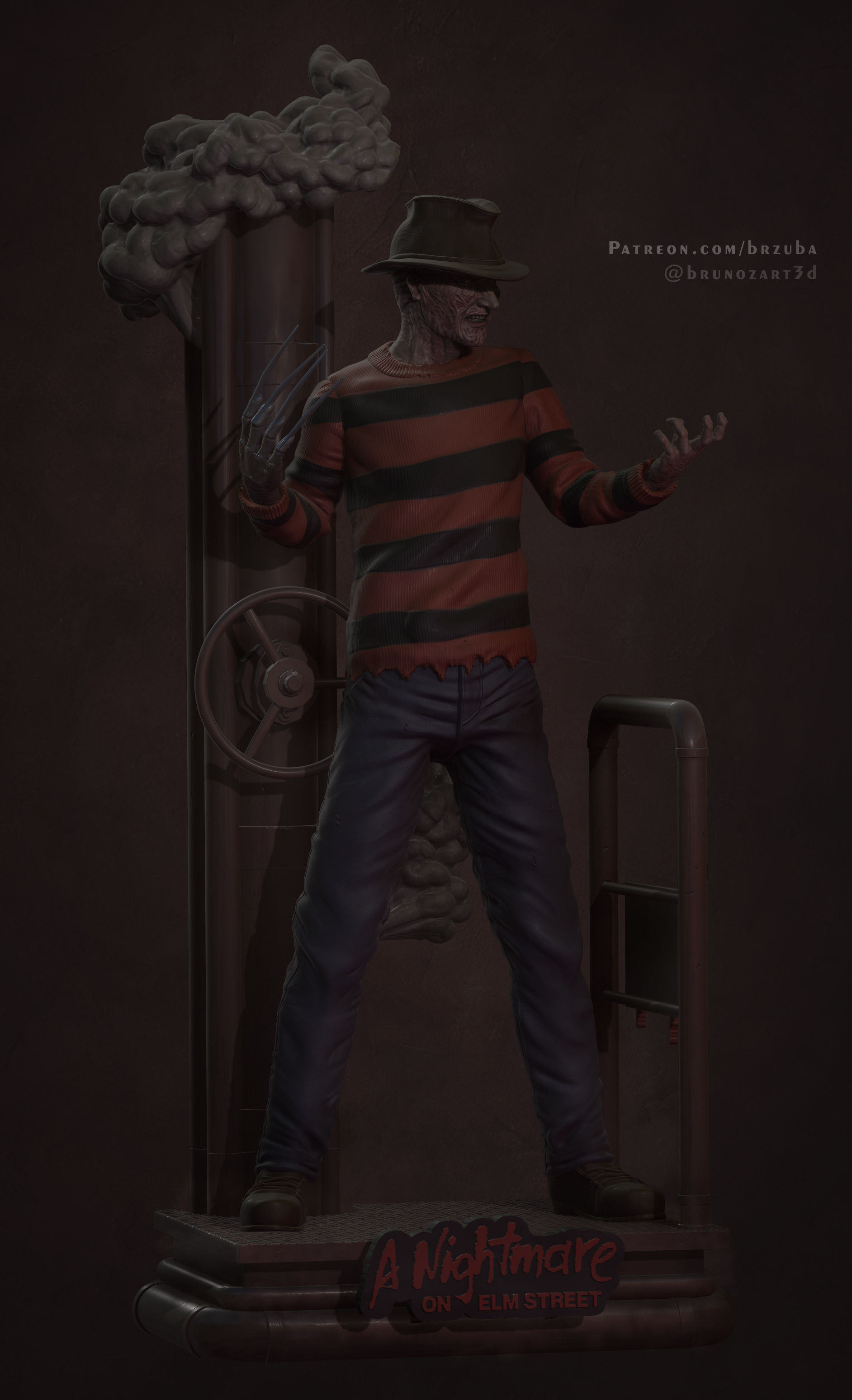 Freddy Krueger 3D model 3D printable | CGTrader