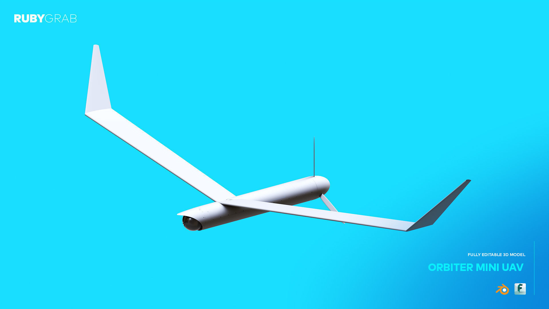Orbiter 3 UAV 3D model | CGTrader