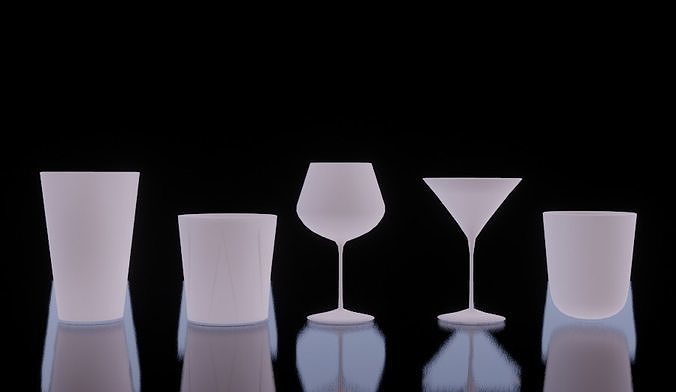 Delightful and colorless glasses free VR / AR / low-poly 3D model ...