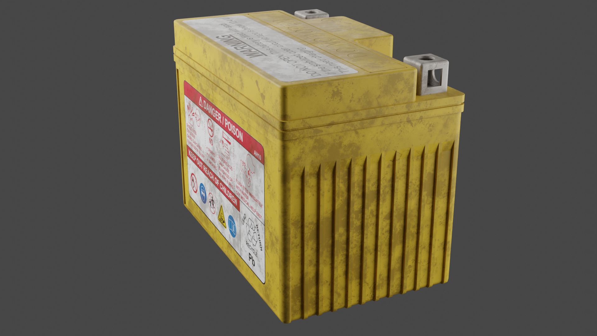 3D model Motorcycle Battery Dust VR / AR / low-poly | CGTrader