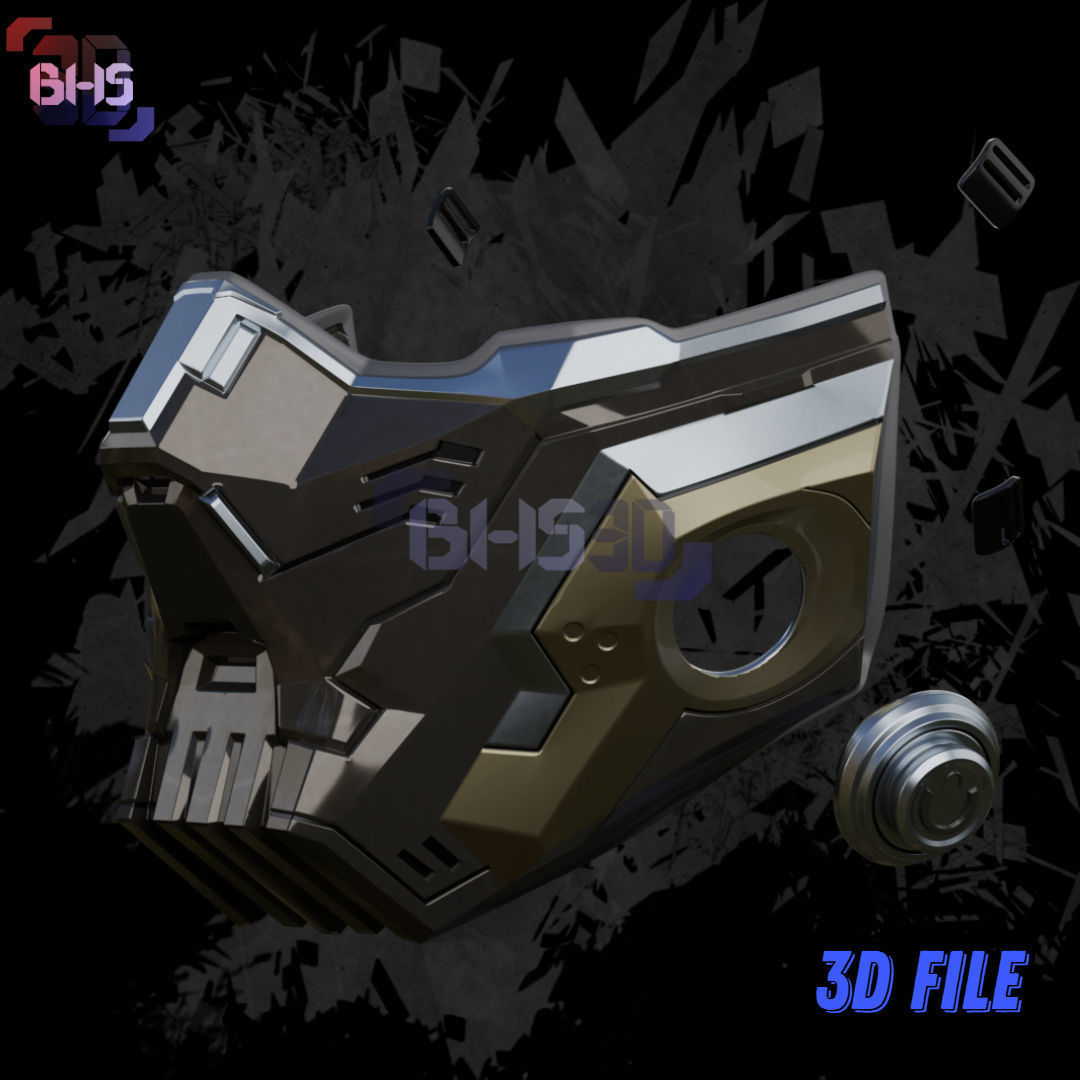 Marvel rivals Winter Soldier mask 3D STL file 3D model 3D printable ...